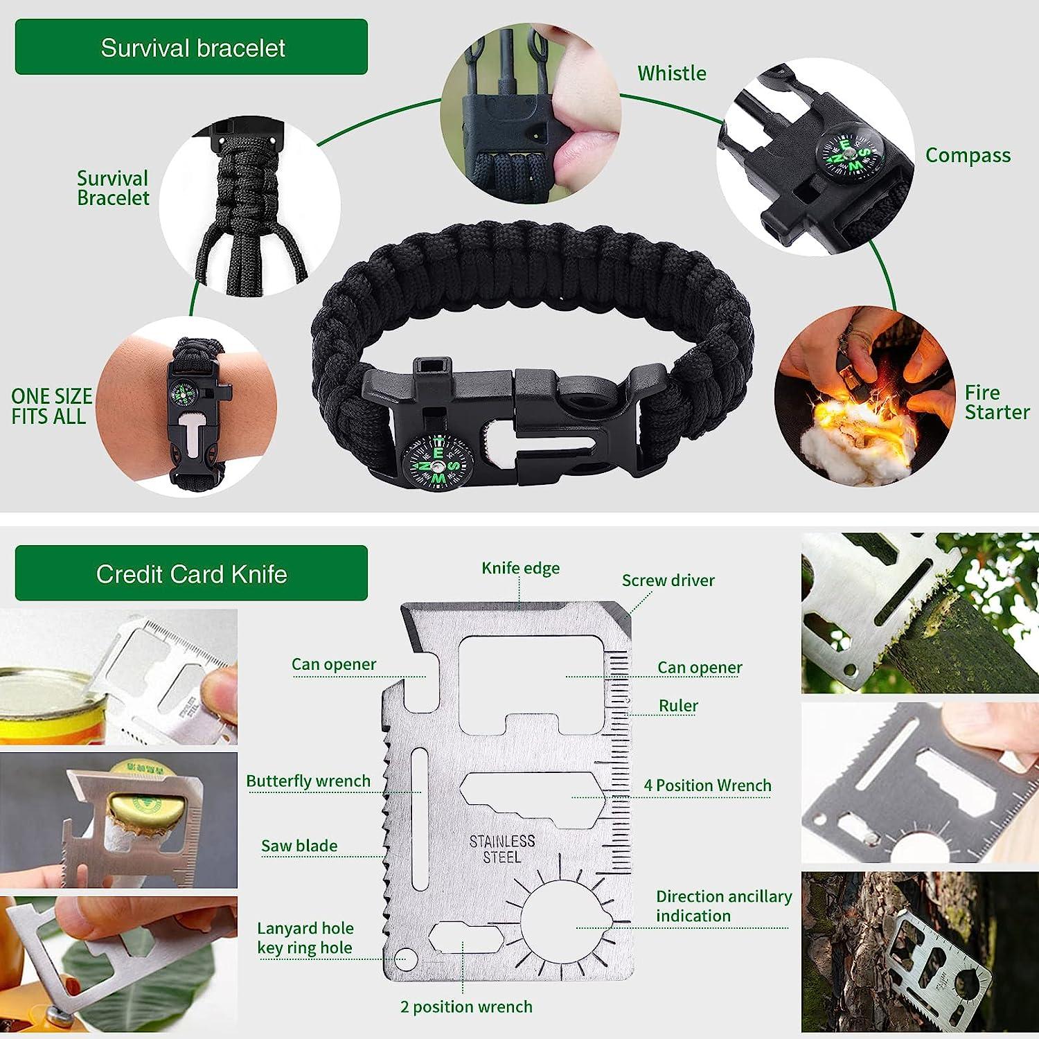 Survival Kit for Men - 15 Tools in Camouflage Bag | Cool Gadgets for ...