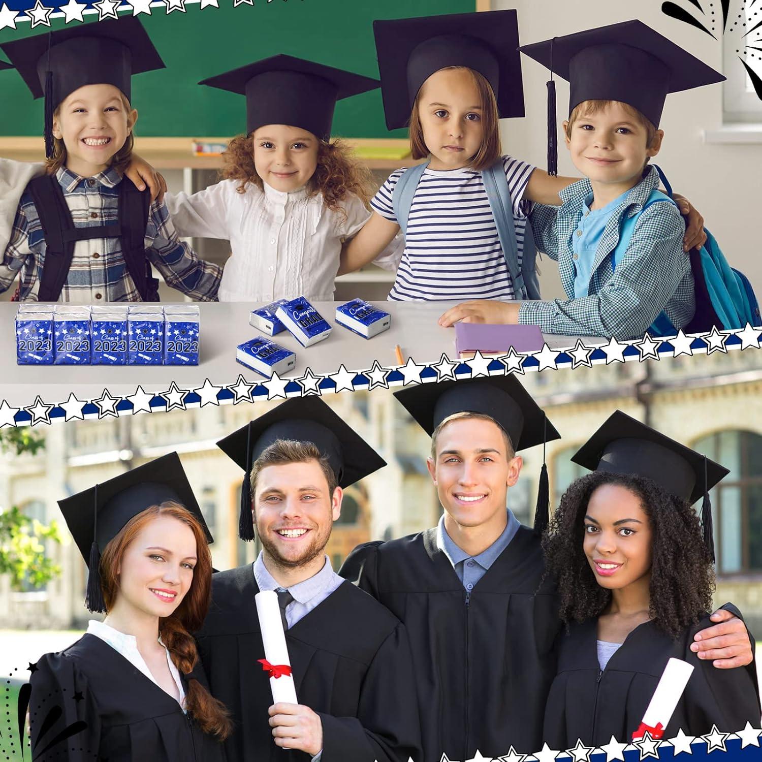 60 Pack 2023 Graduation Pocket Tissues - Congrats Grad - 3 Ply Travel ...