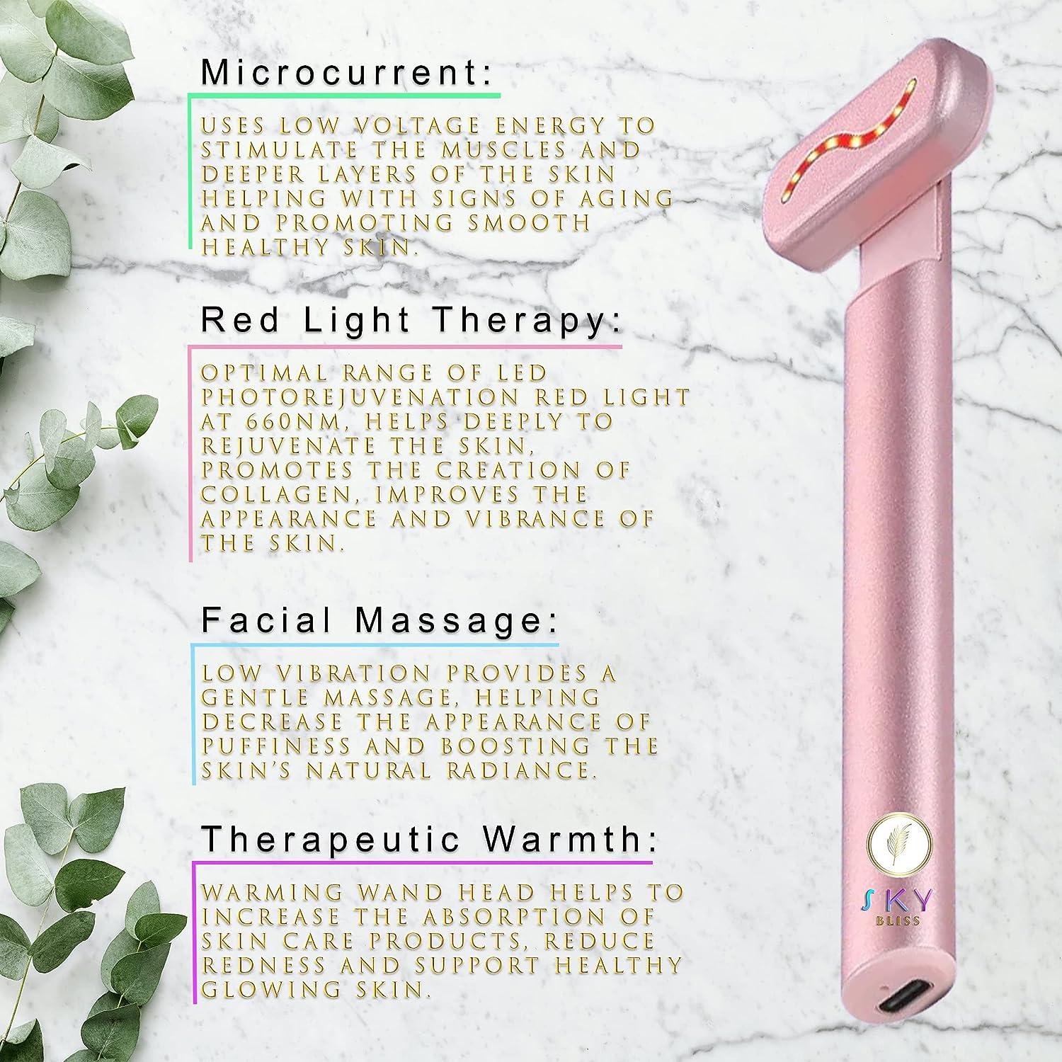 Sky Bliss Face Wand | Anti Aging Skin Care Device | Red Light Therapy ...