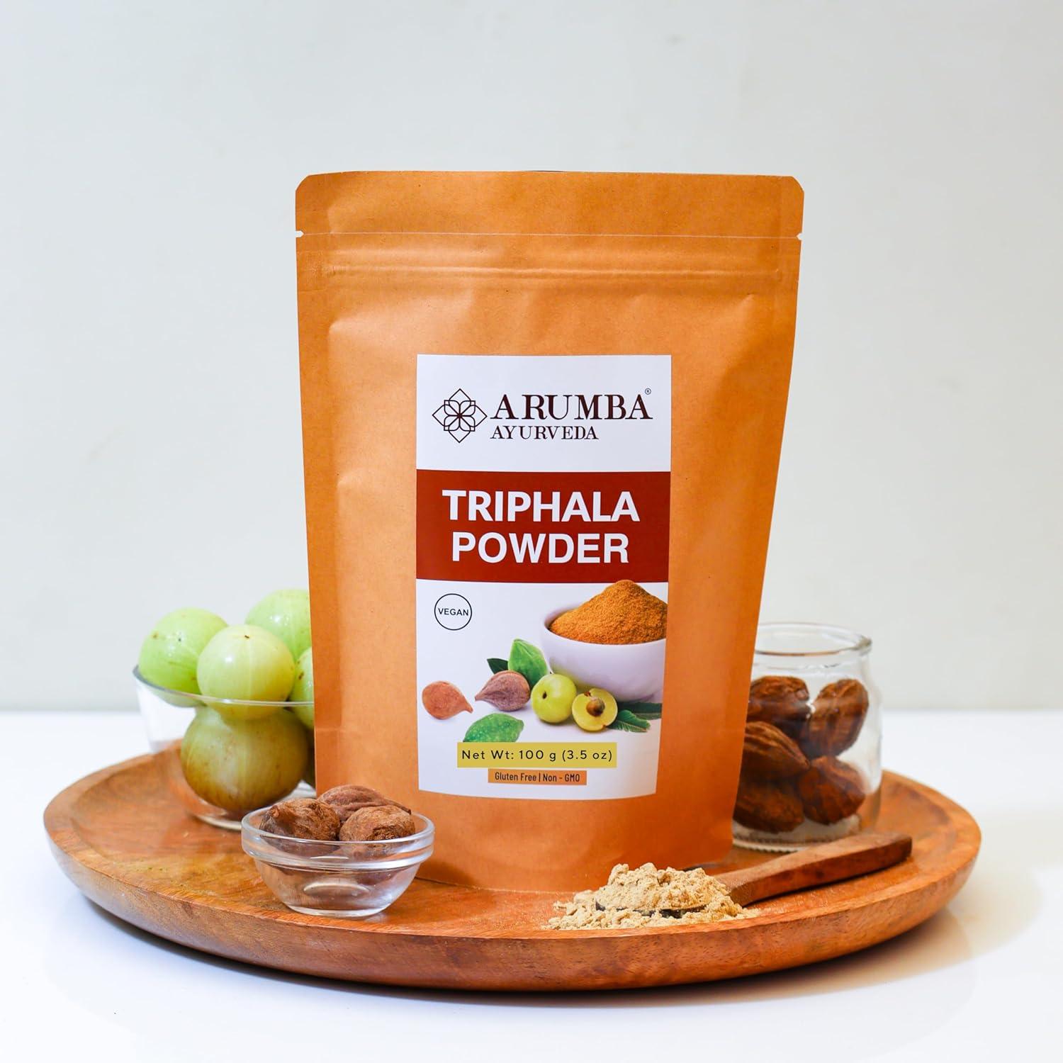 Arumba Ayurveda Triphala Powder 100g - Constipation Relief with ...