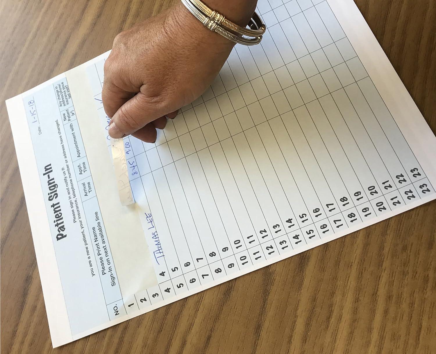 Tabbies Patient Sign-in Labels 250/Pack - HIPAA Compliant ...