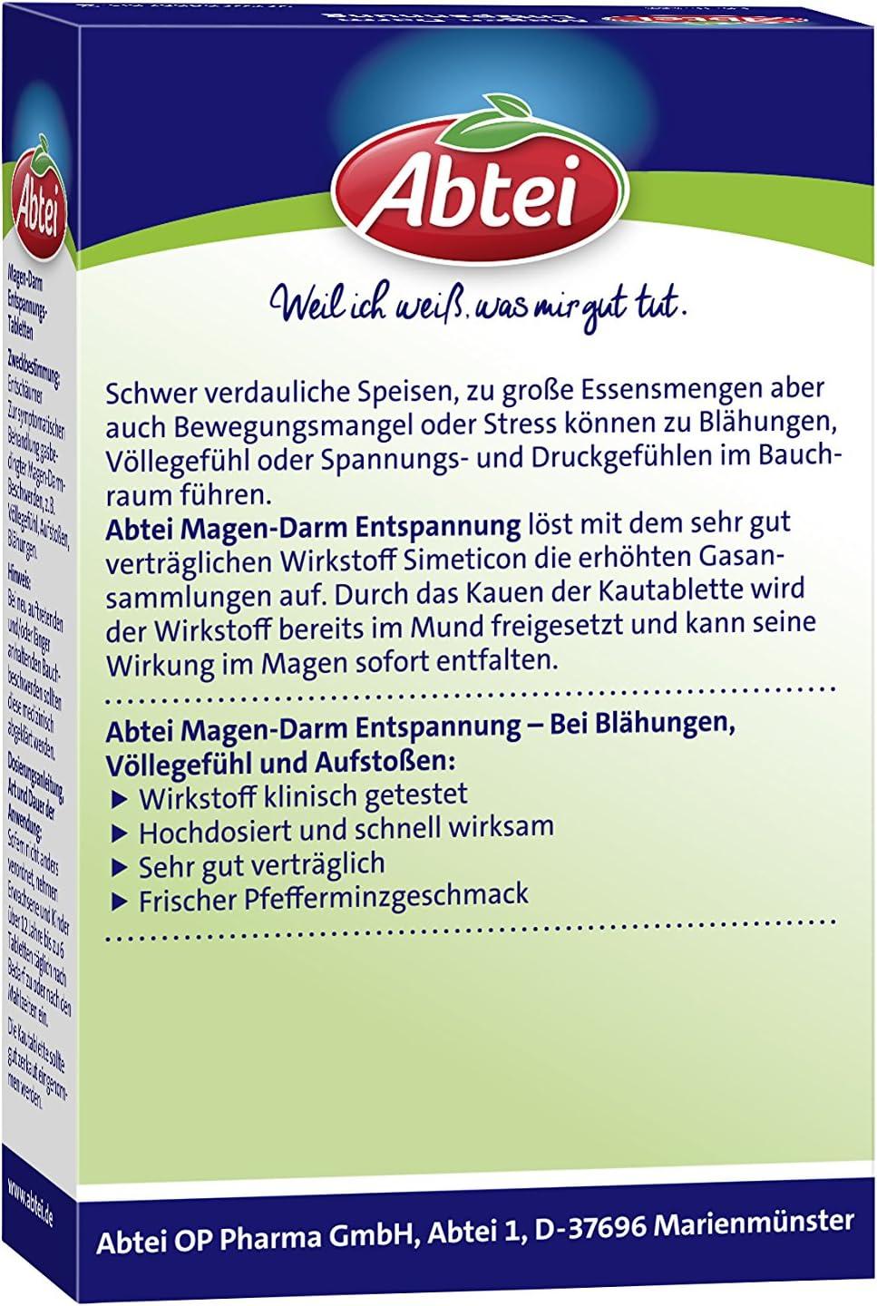 Abbey Stomach Intestinal Relaxation - High-Dose Chewing Tablets for ...