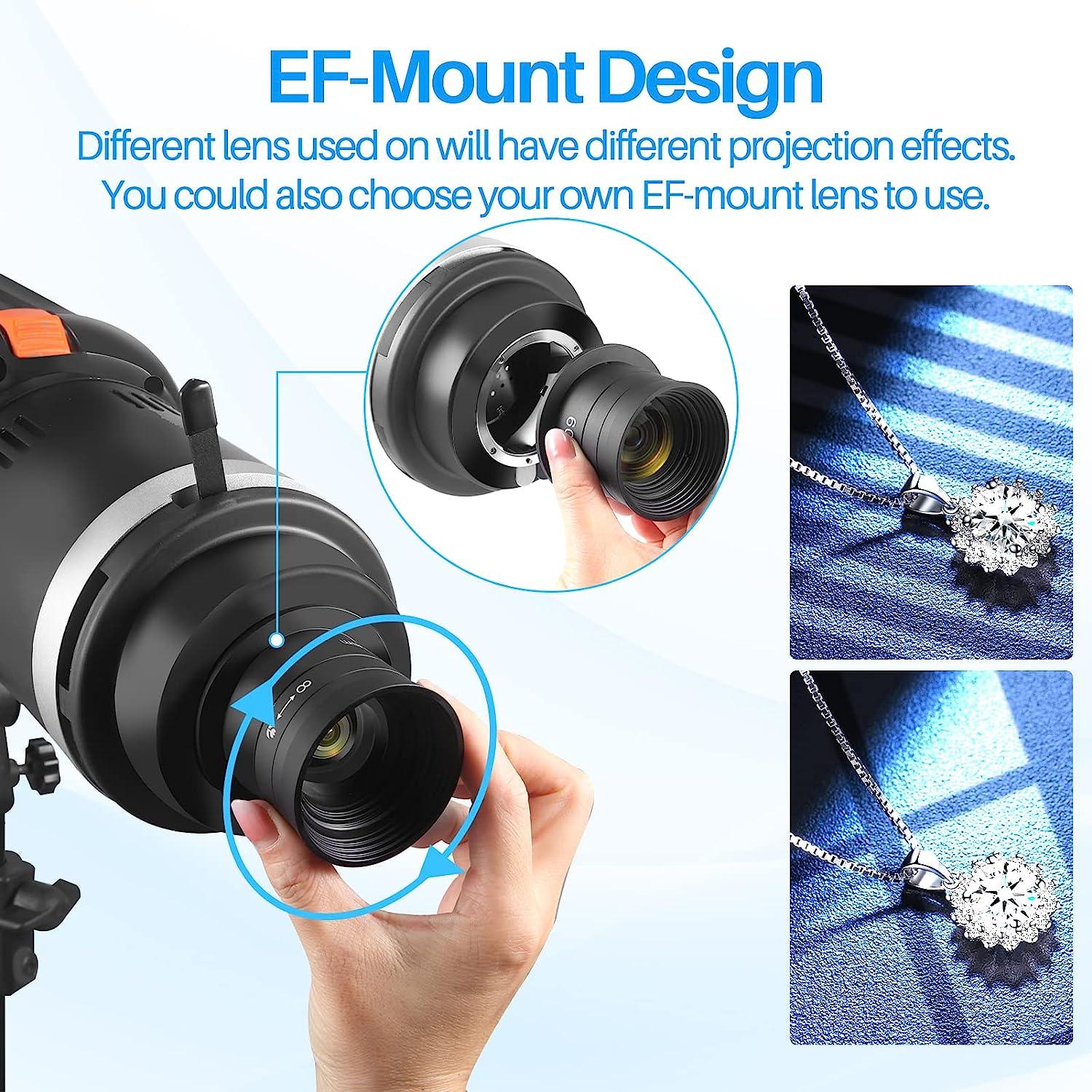 WELLMAKING S-90L Optical Snoot with Lens Condenser Bowens Mount ...