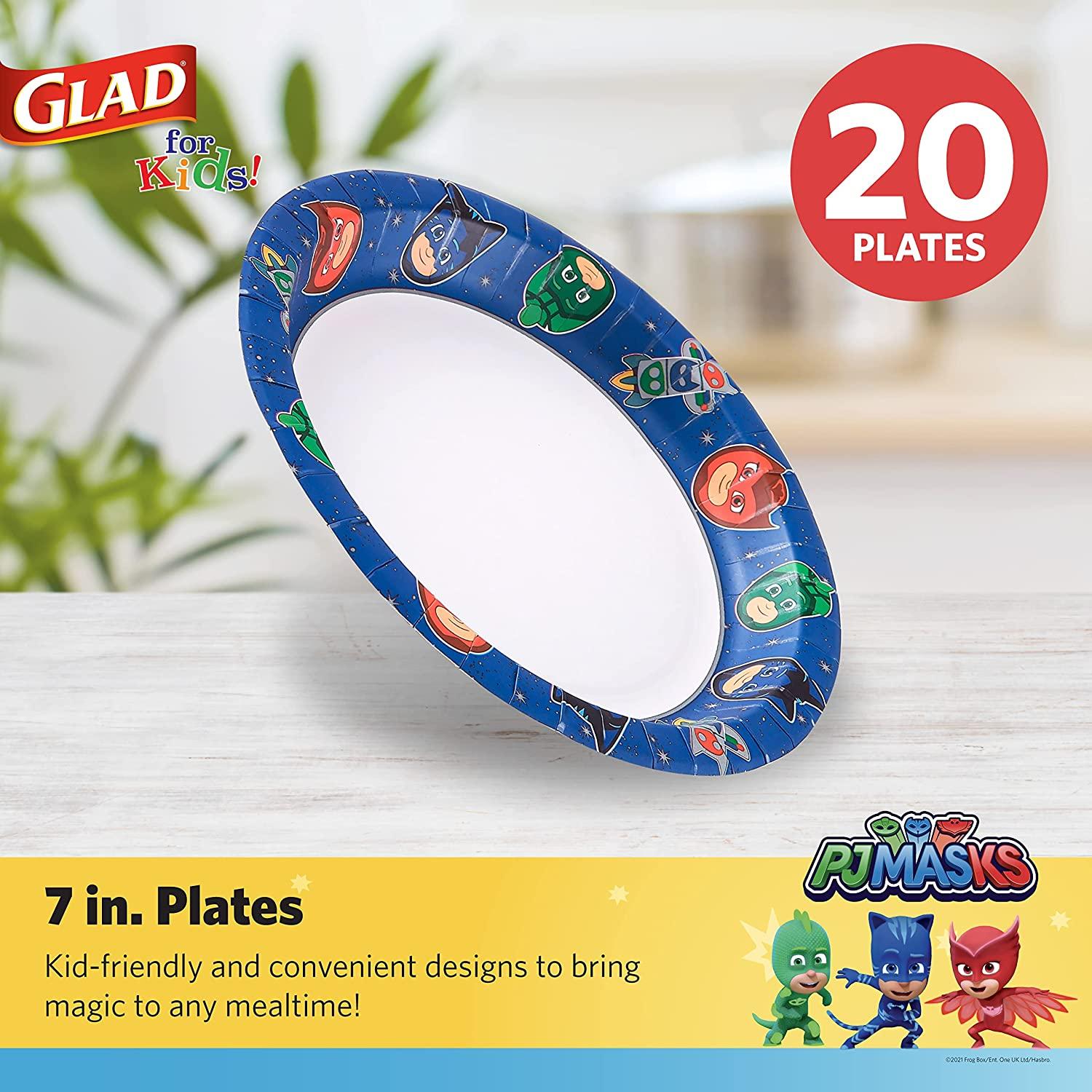 Glad for Kids 7 inch PJ Masks Space Paper Plates - 20 Ct | Disposable ...