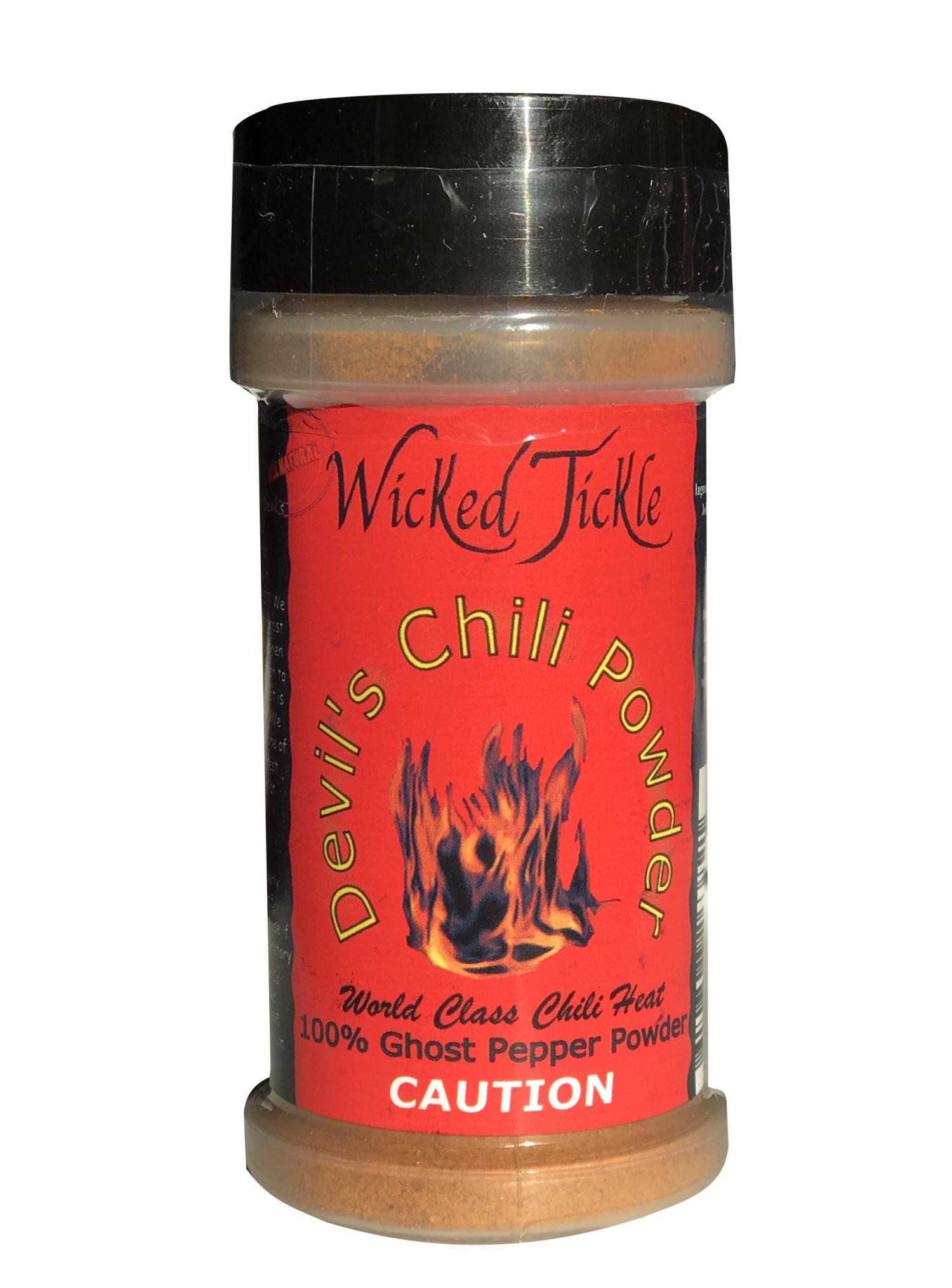 Wicked Tickle Devil Ghost Pepper Chili Powder - Hot Spice Seasoning ...