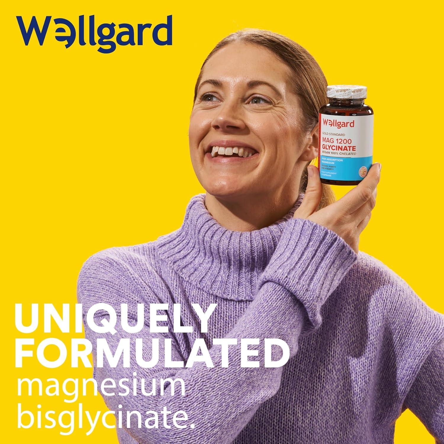Wellgard Magnesium Glycinate 1200 - High Strength Bisglycinate ...