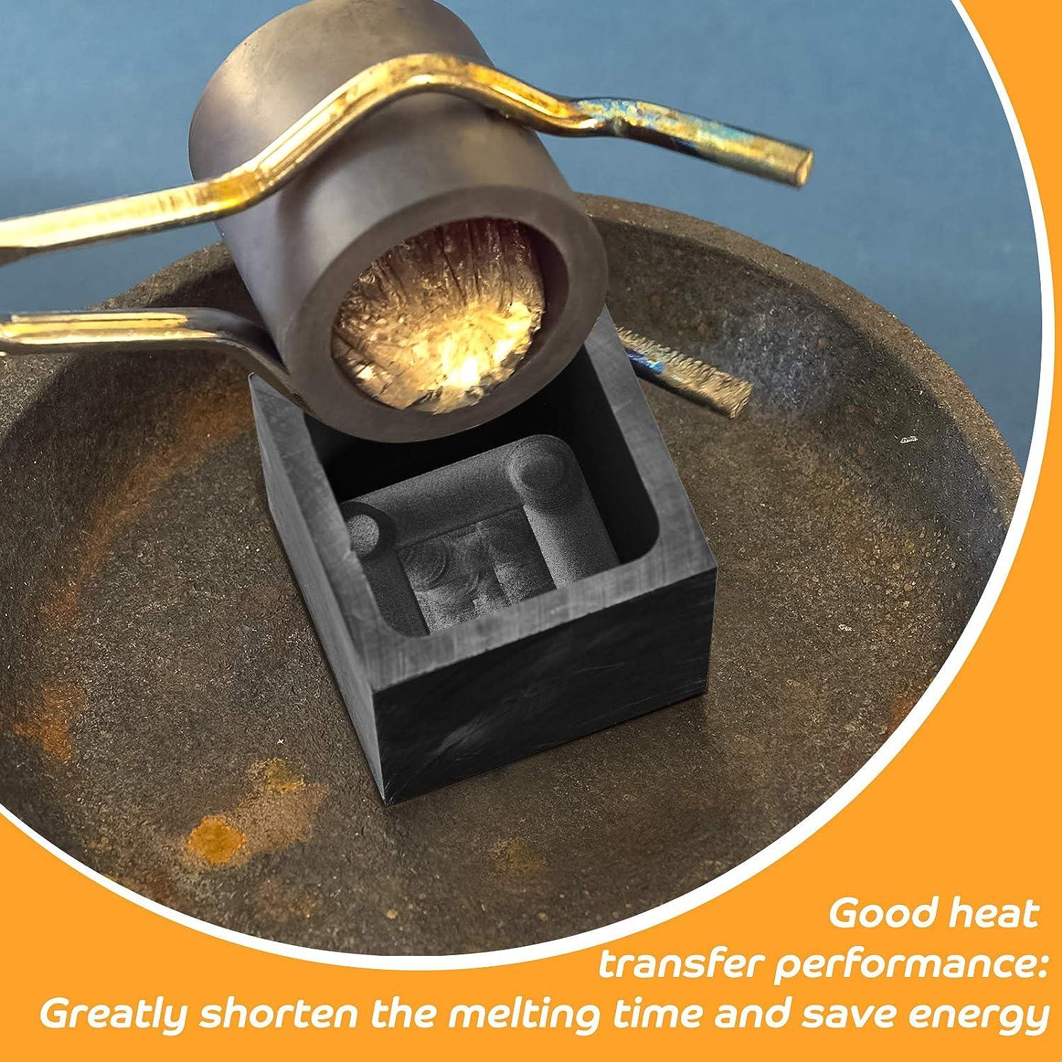 Graphite Ingot Mold for Gold, Silver, Copper Casting - 40x40x45mm ...