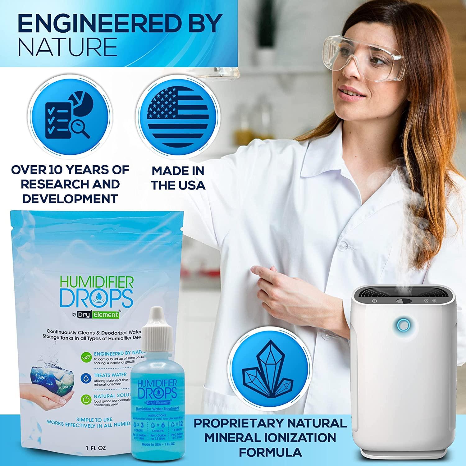 Natural Food Grade Humidifier Drops | Prevents Slimy Buildup | Reduces ...