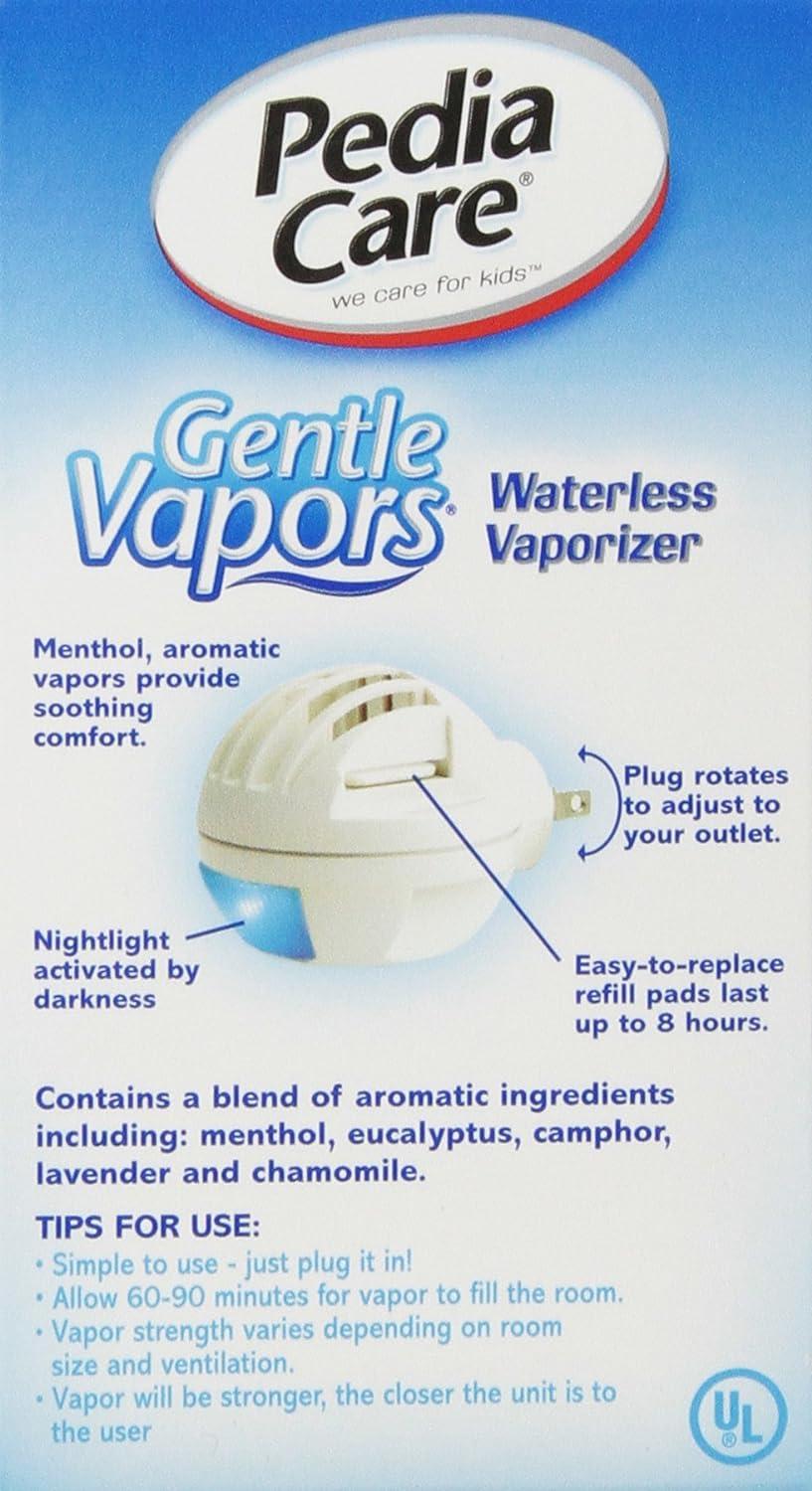 Pediacare Gentle Vapors Plug In Unit with 5 Refills - Waterless ...
