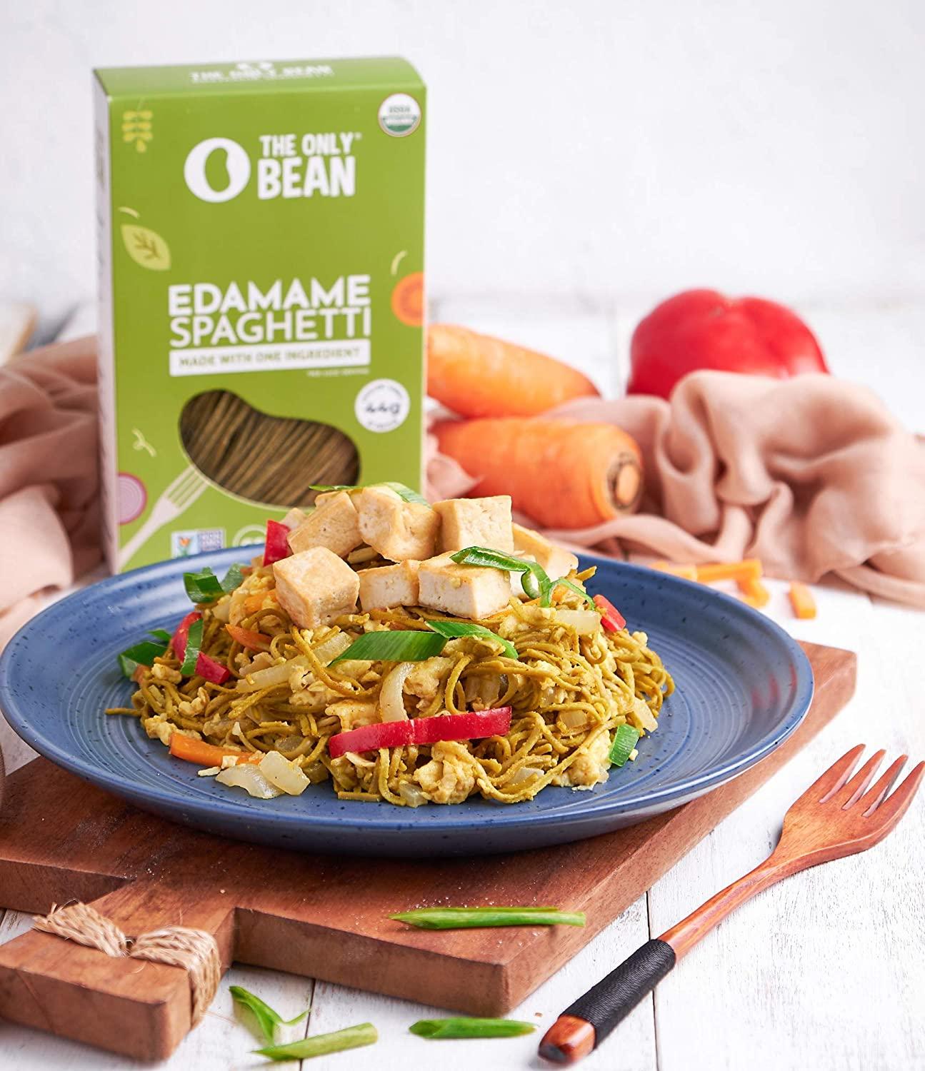 Organic Edamame Spaghetti Pasta - High Protein, Keto-Friendly, Gluten ...