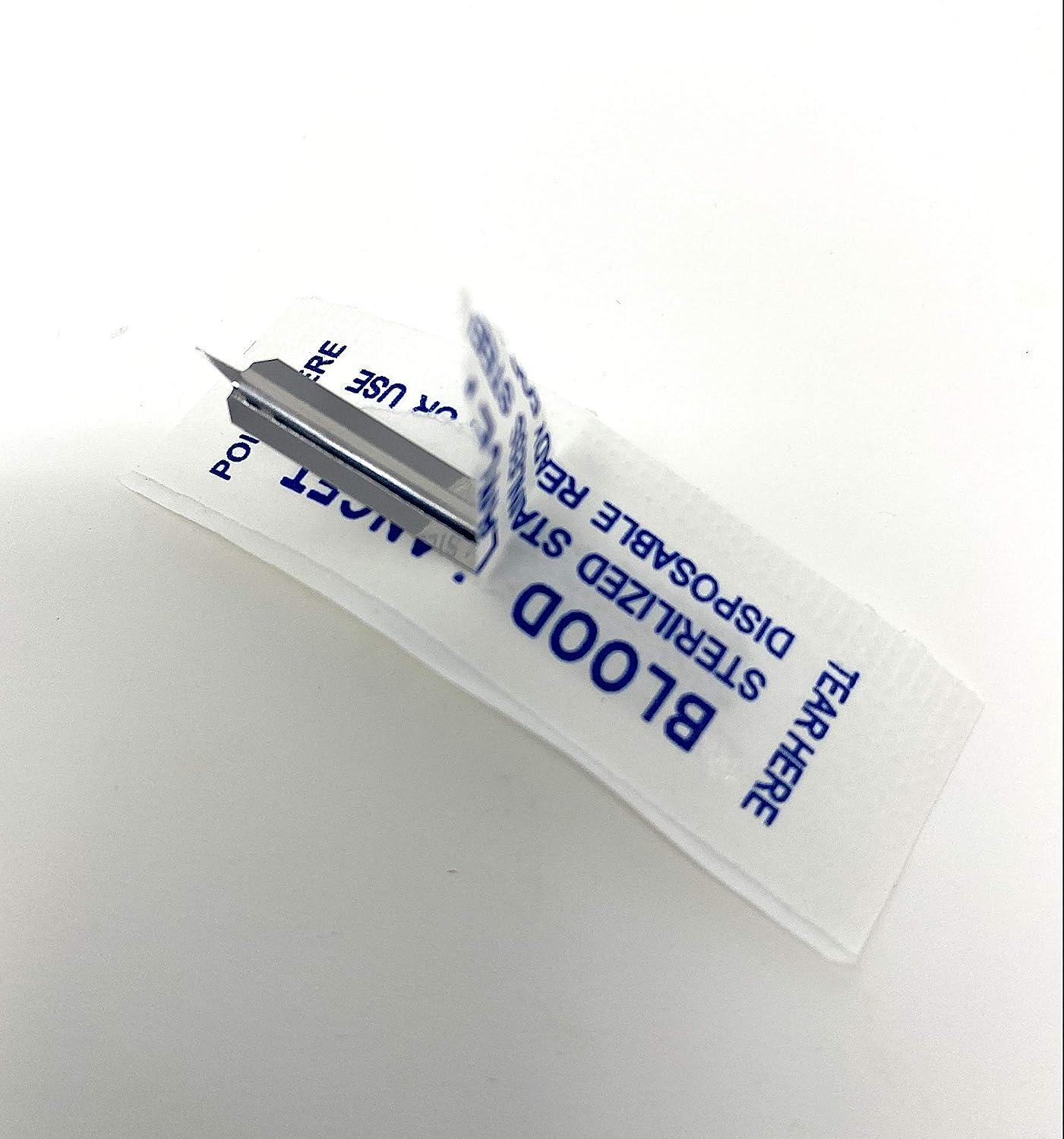 200 Pack Disposable Stainless Steel Lancets - Individually Foil Wrapped ...