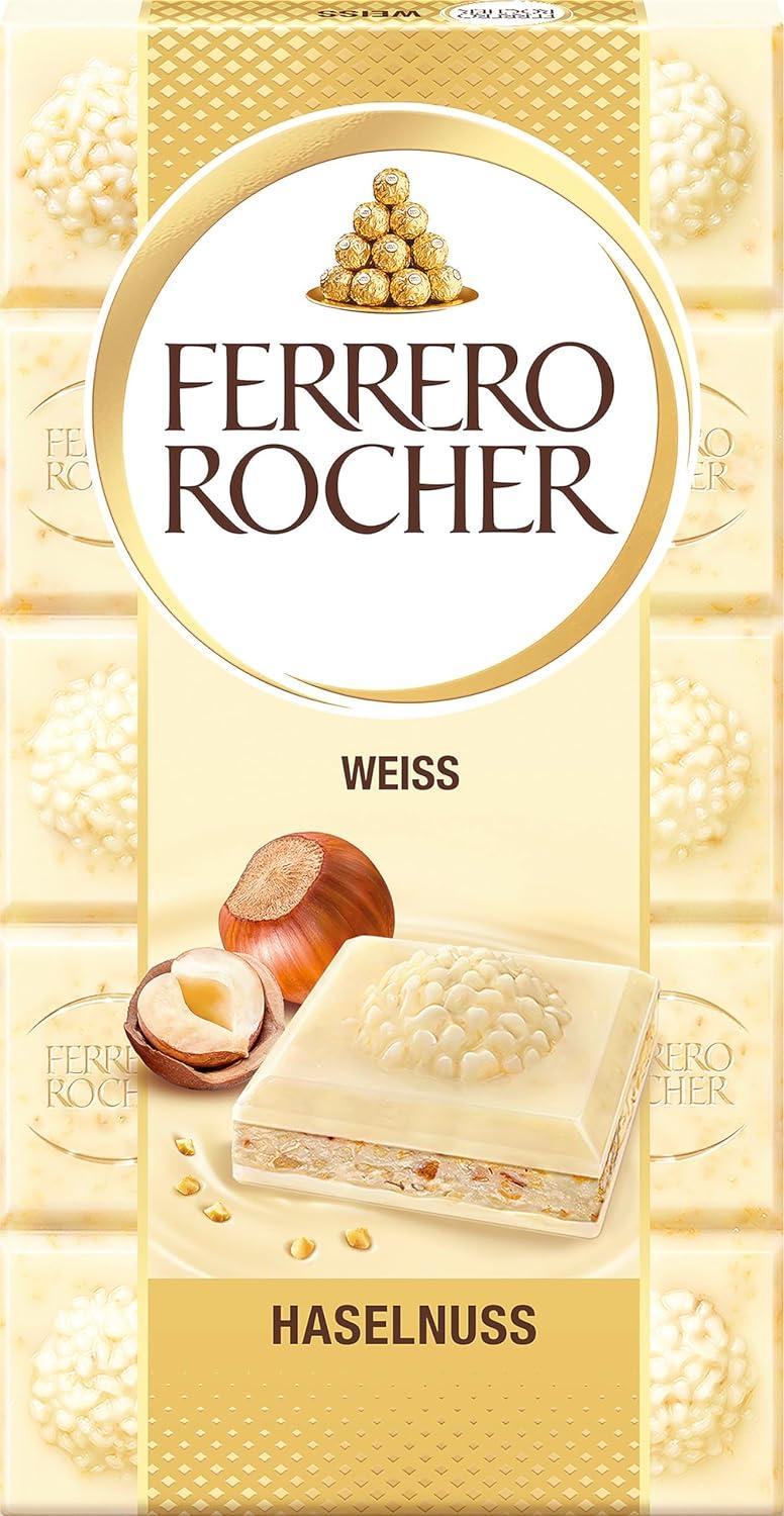 Buy Ferrero Rocher White Chocolate Hazelnut Bar - 90g | International ...