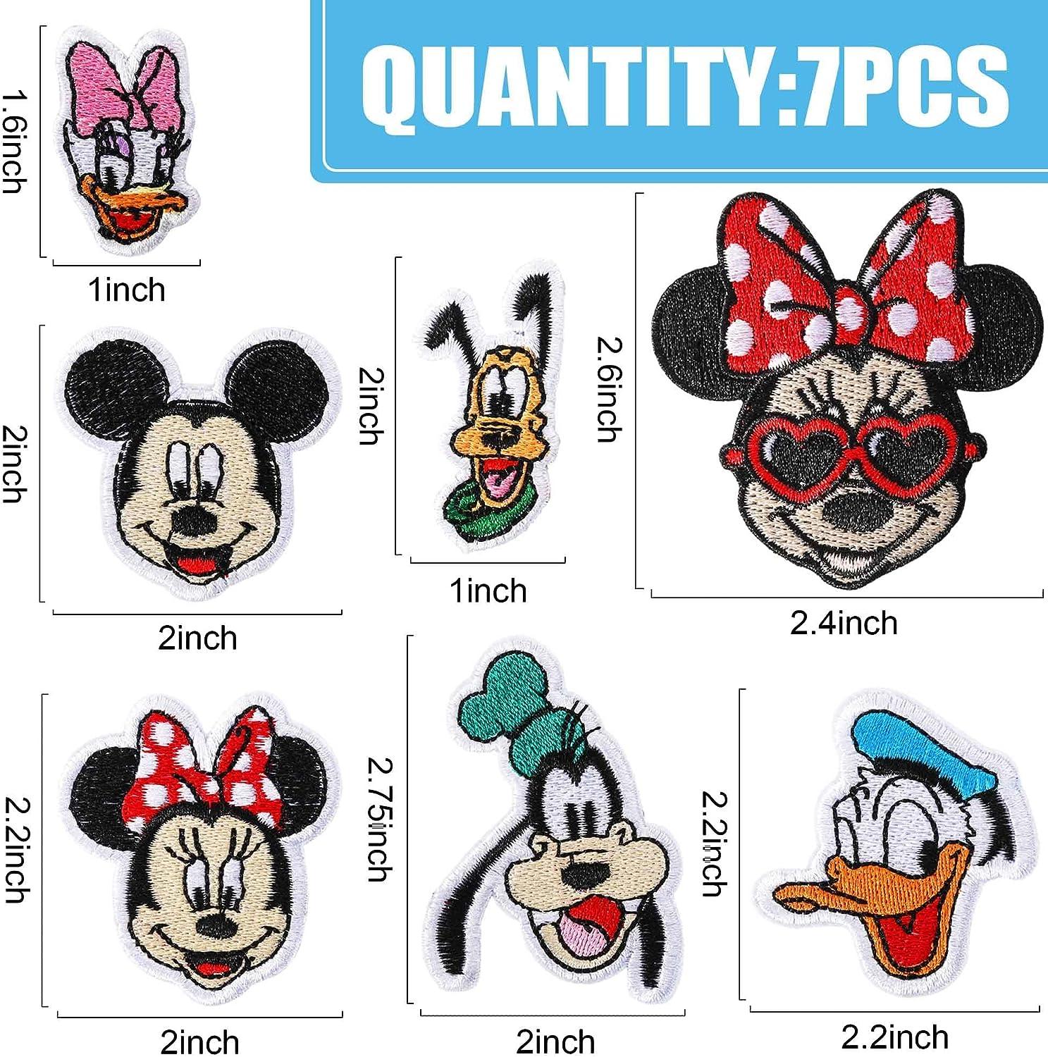 Cute Cartoon Mouse Applique Embroidered Patches - Set of 7 | Iron On or ...