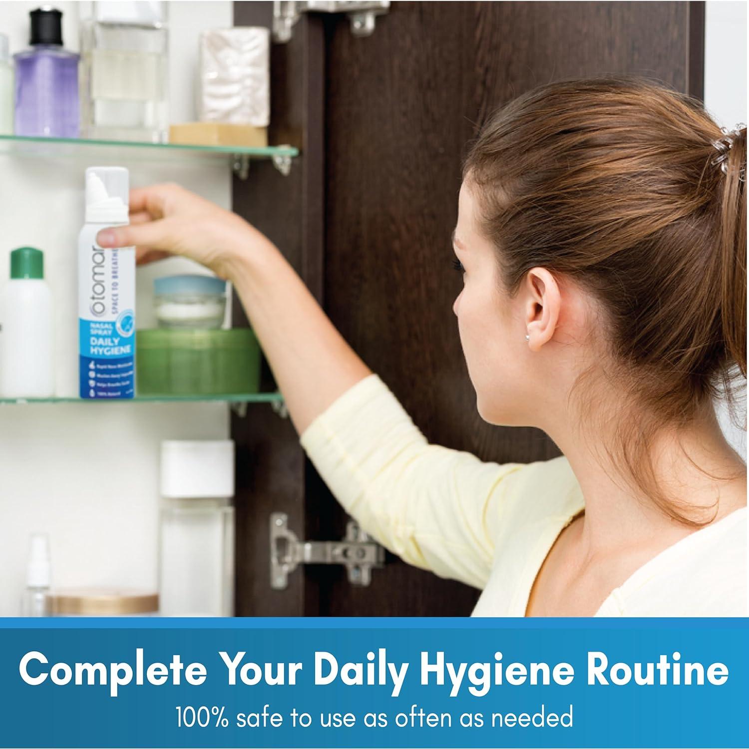 Otomar Adults Daily Hygiene Saline Nasal Spray for Sinus Relief - 4.2 ...
