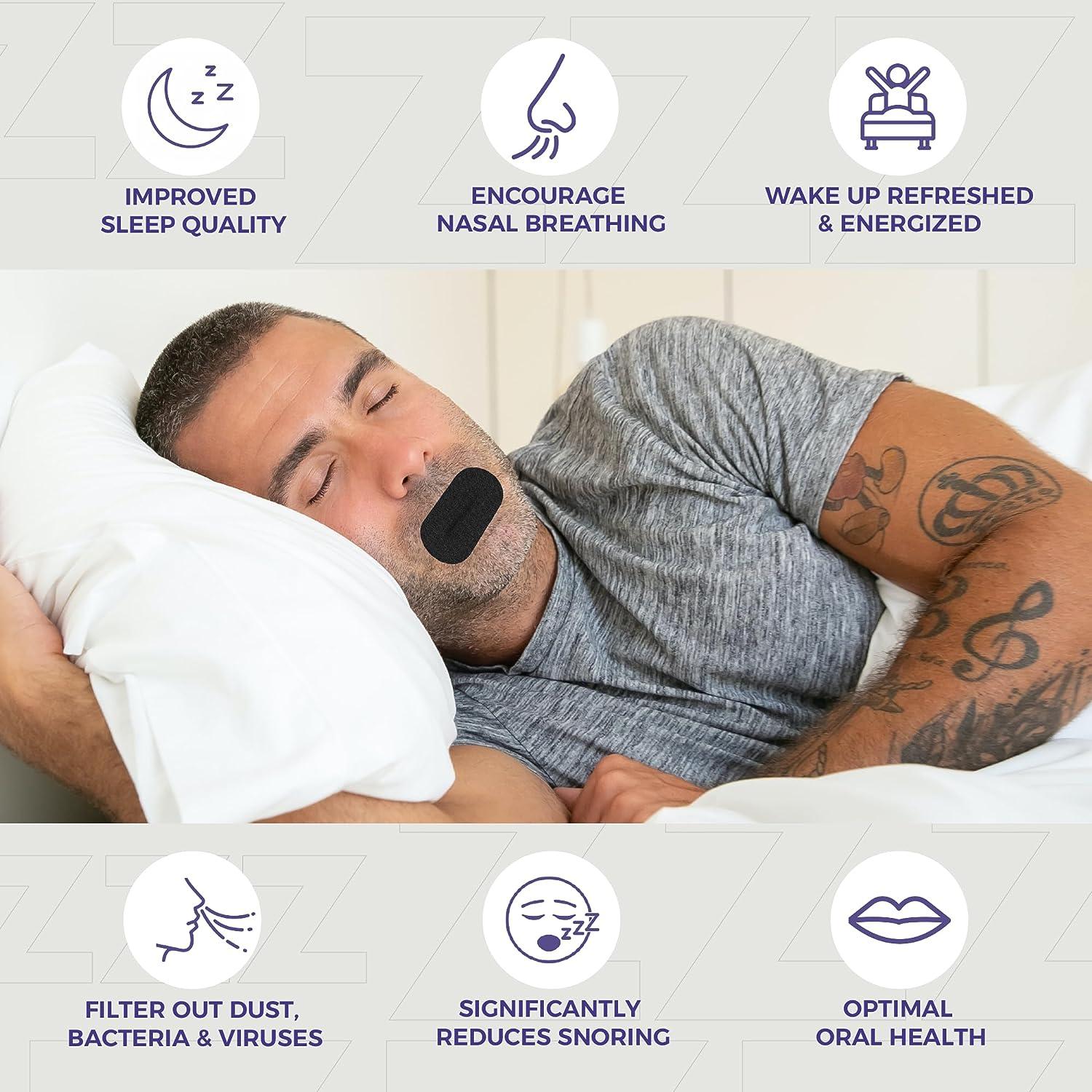 ZzzTape Mouth Strips - 30pcs | Sleep & Snoring Solution with Lip Tape ...