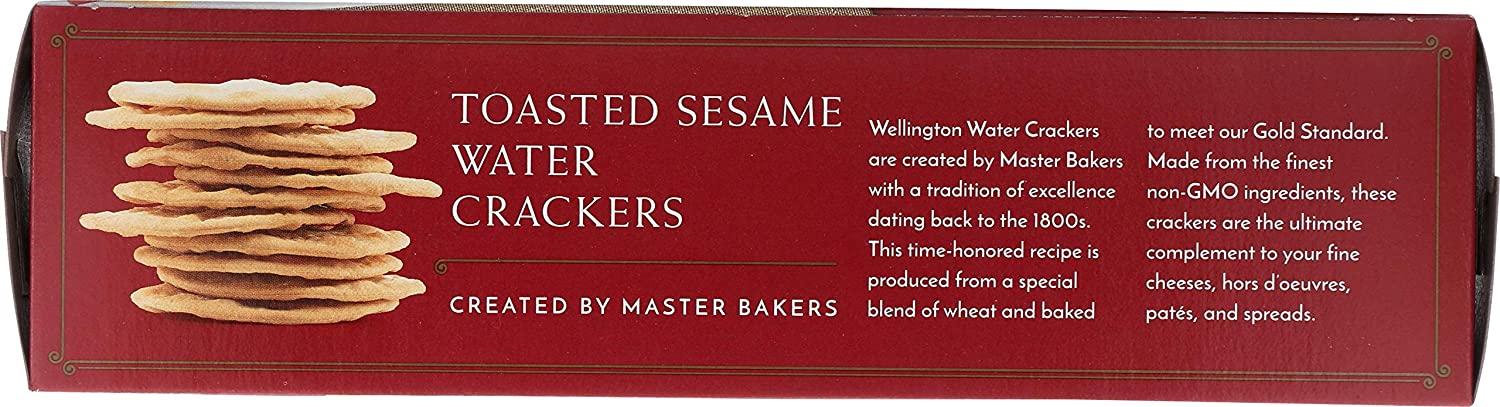 Wellington Toasted Sesame Water Crackers - 4.4 oz (Pack of 12) | Buy ...