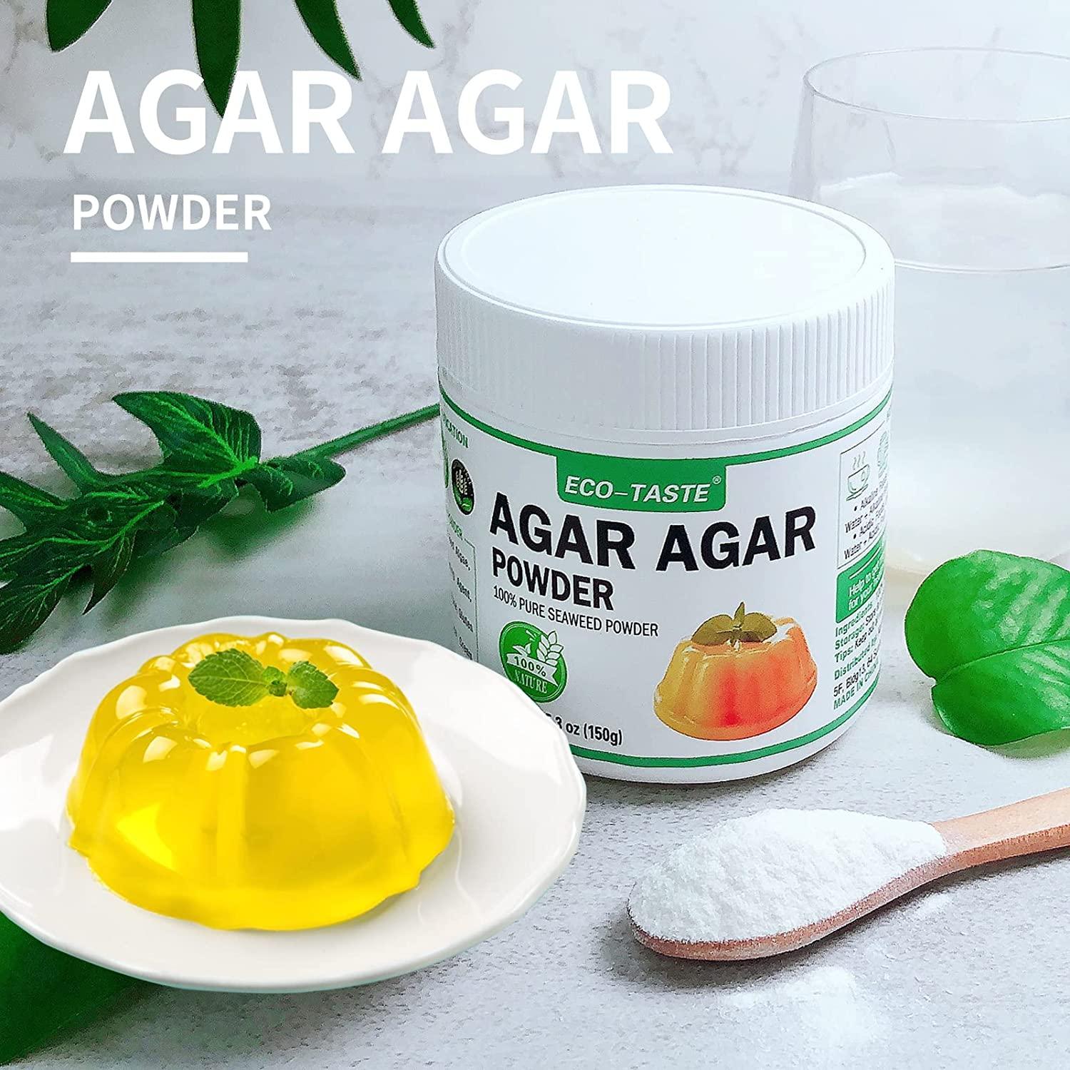Agar Agar Powder 5.3 oz (150g) - 100% Natural Seaweed - 5.3 Ounce Pack ...