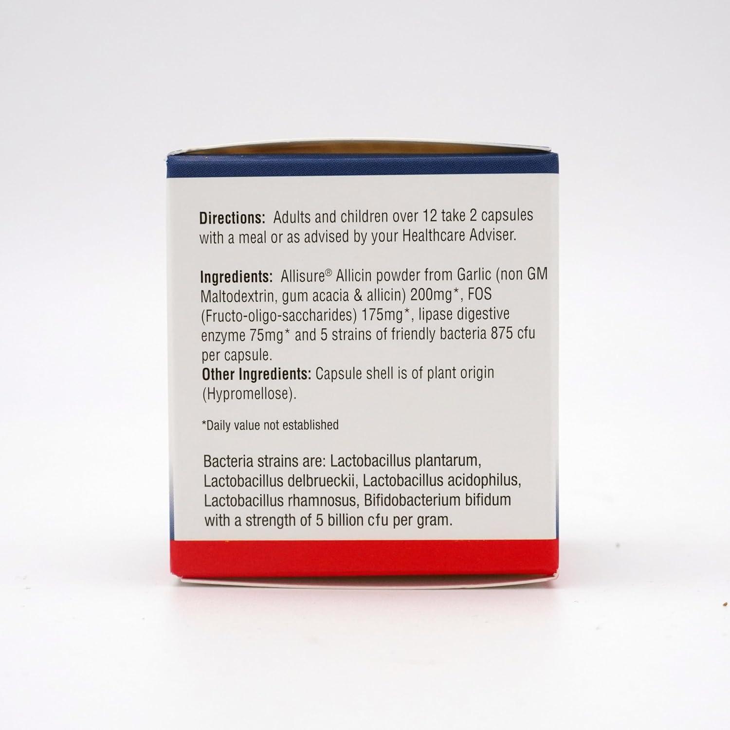 Allicin PREPRO Prebiotic with Allisure 60 Veg Caps - Boost Gut Health ...