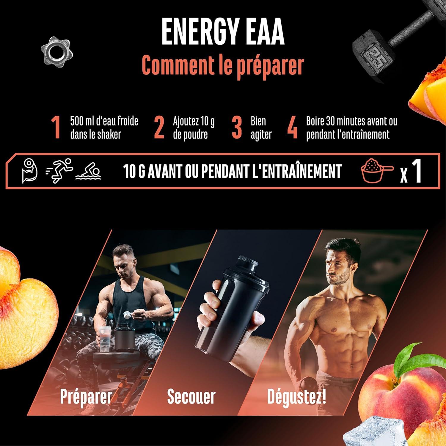 EAA Energy Mix - 500g - Amino Matrix + Focus Matrix - Sugar Free Energy ...