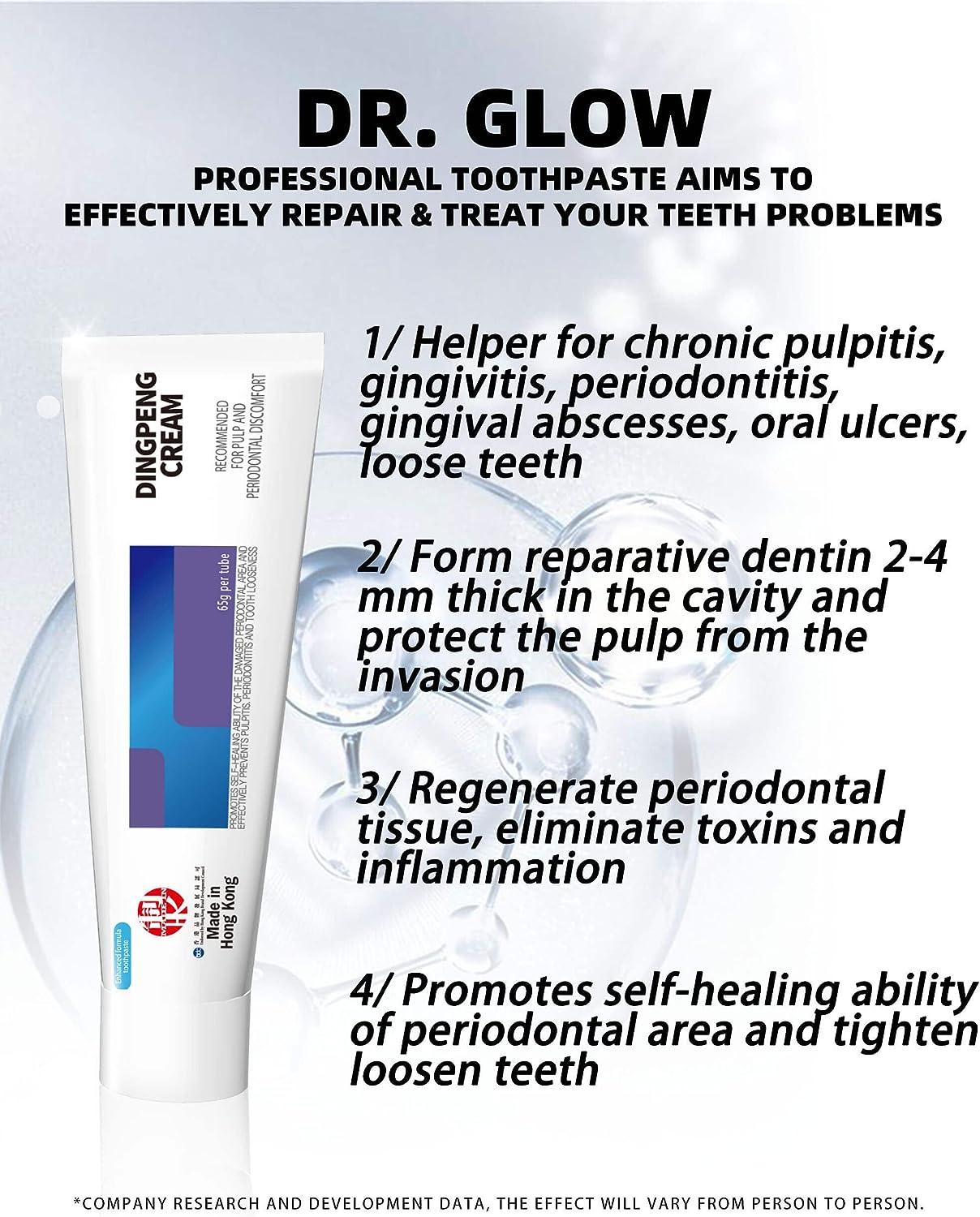 Dr. Glow Gingivitis & Periodontal Disease Treatment Toothpaste - 1.76oz ...