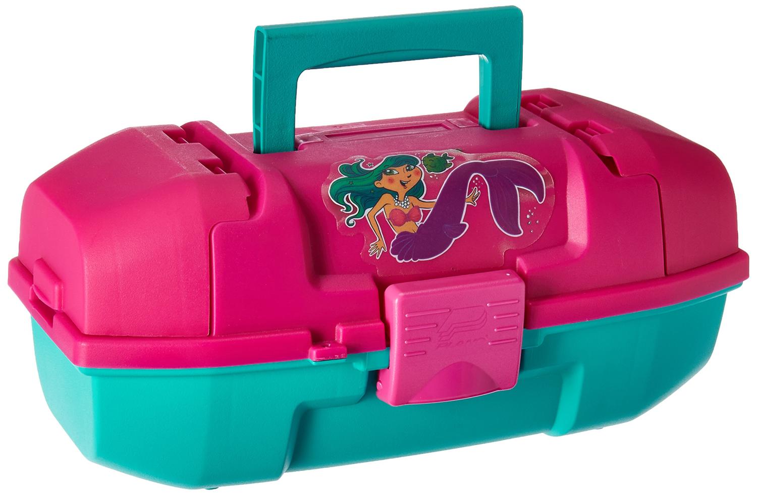 Plano Youth Tackle Box with Tray | Premium Magenta/Teal Tackle Storage ...
