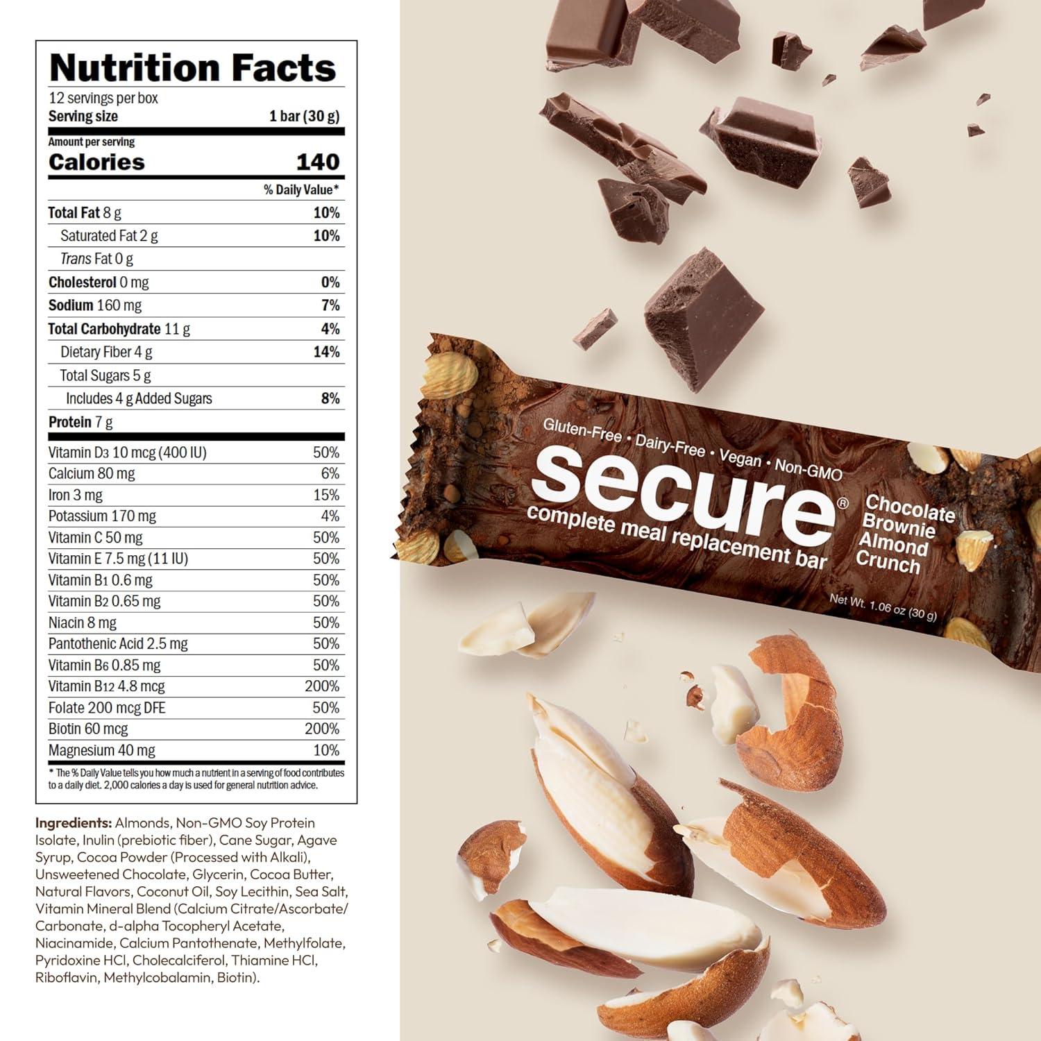 Andrew Lessman Secure Complete Meal Replacement Bars - Chocolate ...