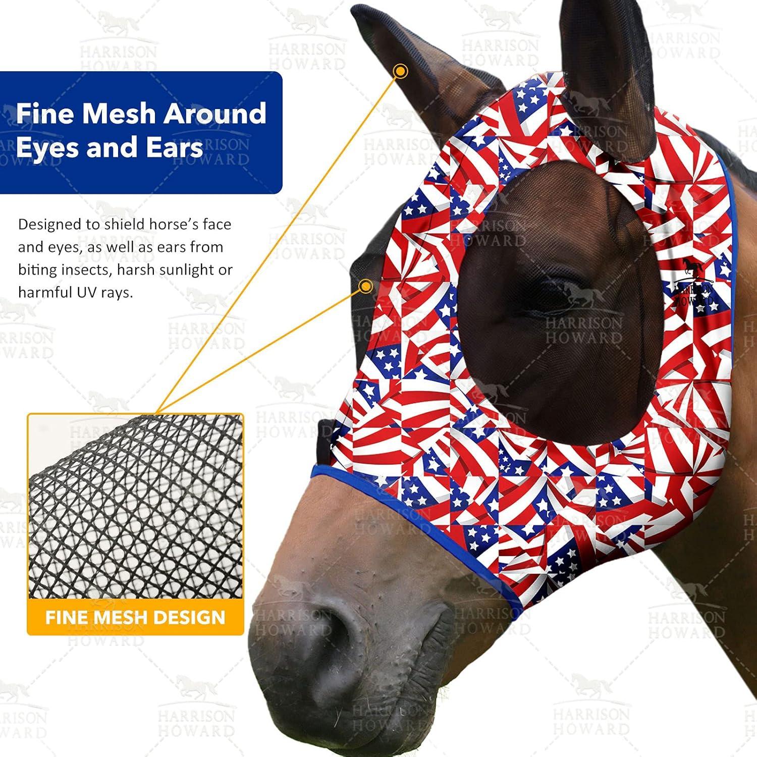 Shop Harrison Howard Stretchable UV Protection Fly Mask - Breathable ...