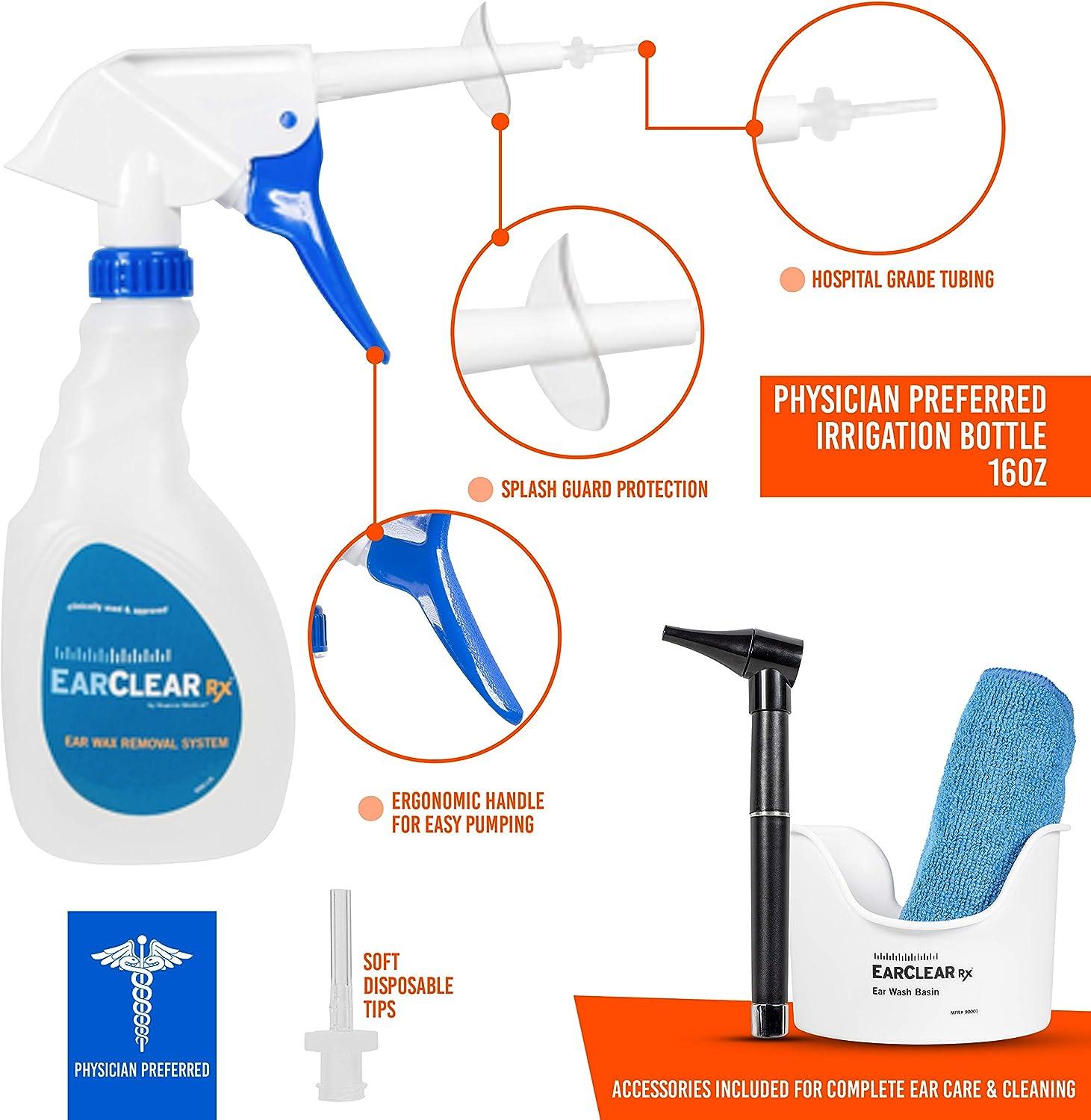 EarClear Rx Ear Wax Removal Kit - Gentle Cleaning System for Adults ...