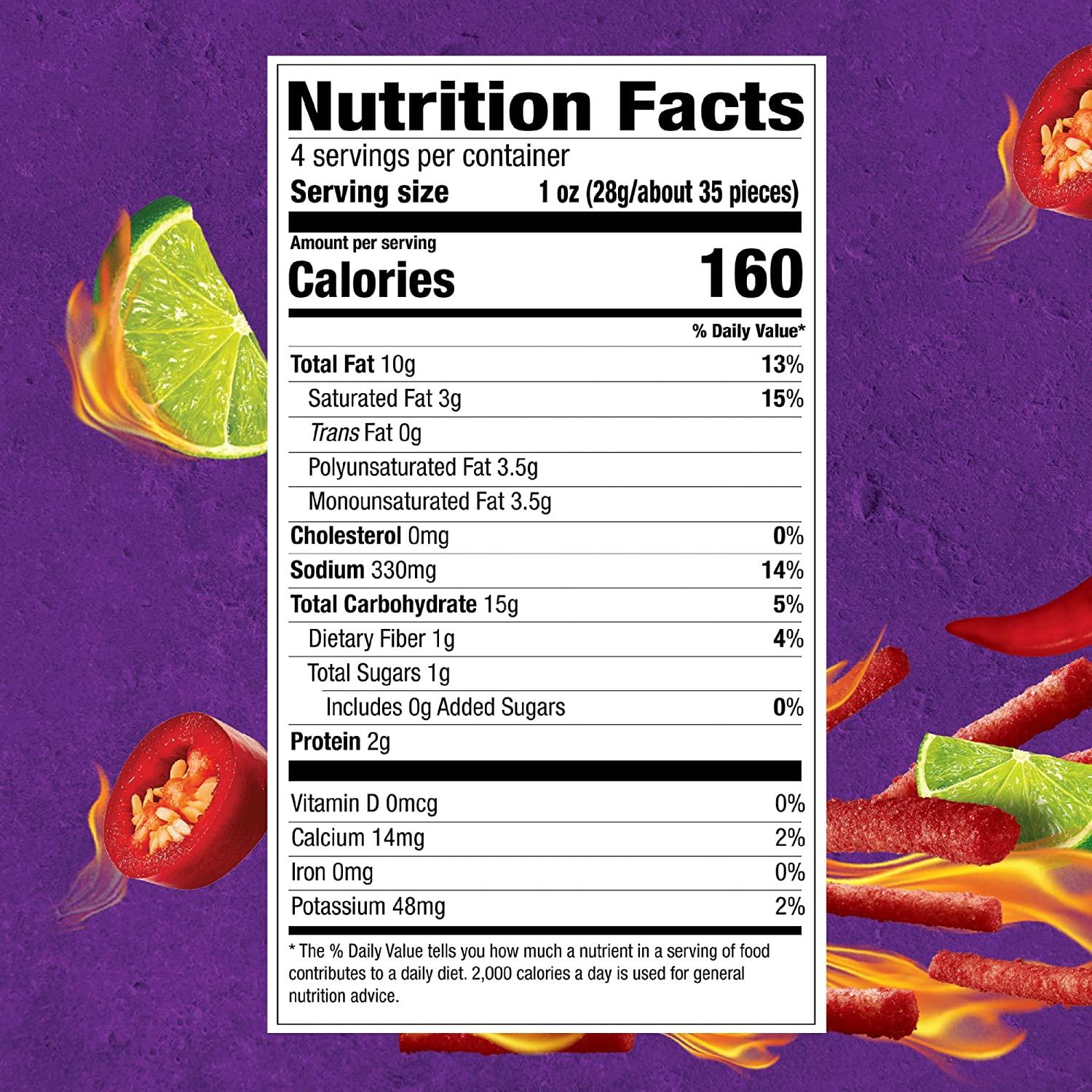 Takis Stix Fuego Corn Sticks 6 Individual Bags, 4oz Each - Hot Chili ...