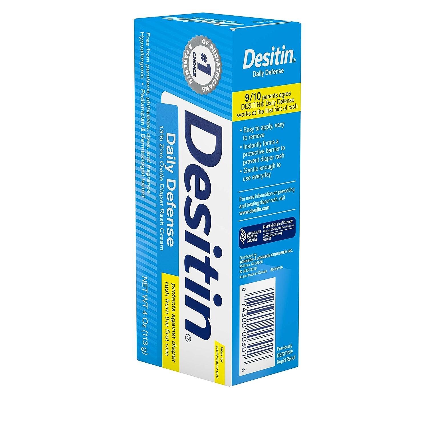 Desitin Daily Defense Zinc Oxide Baby Diaper Rash Cream - 4 oz | Buy ...