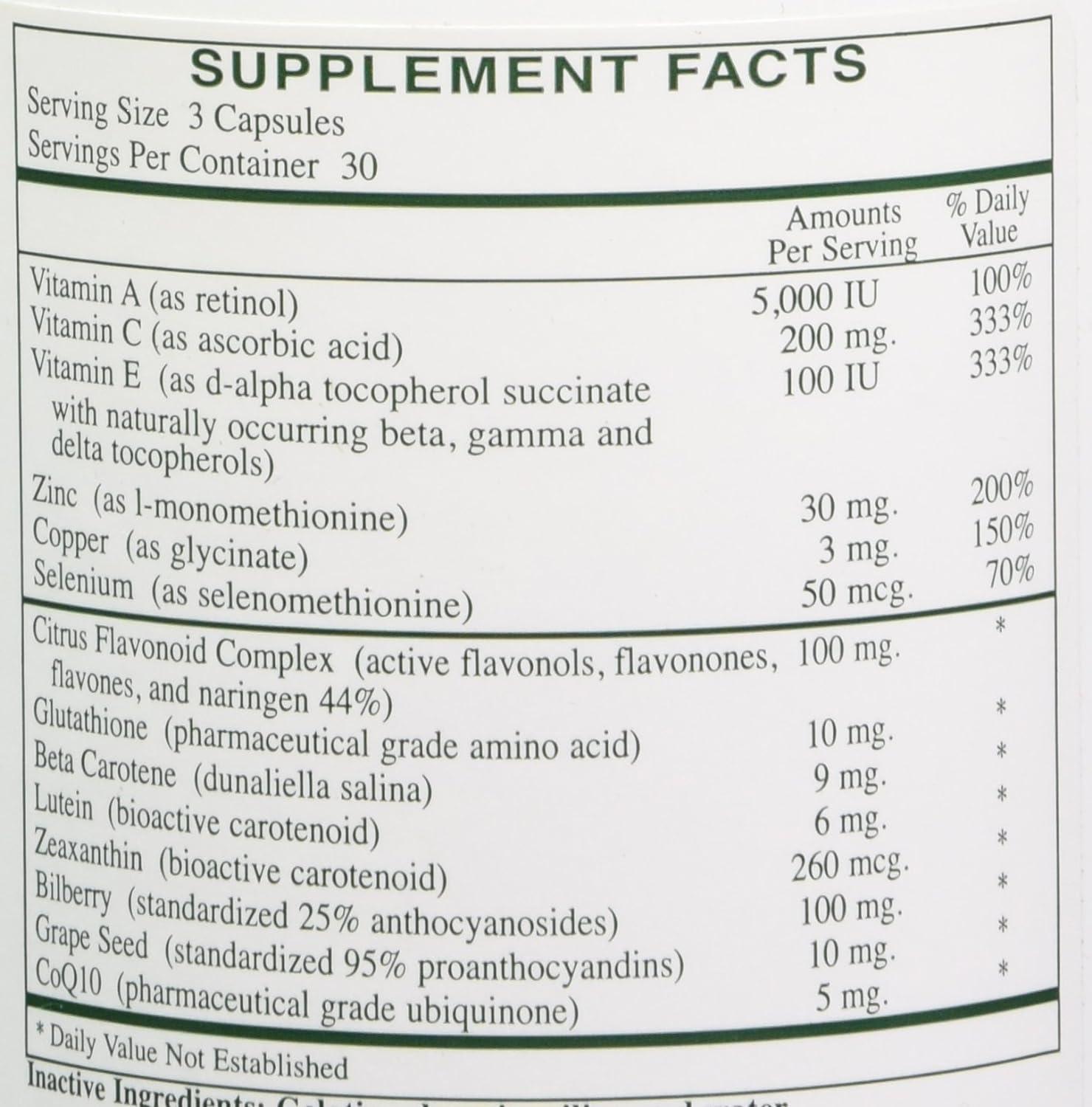 Rx Vitamins The Ocular Formula Dietary Supplement 90 Capsules | 90 ...