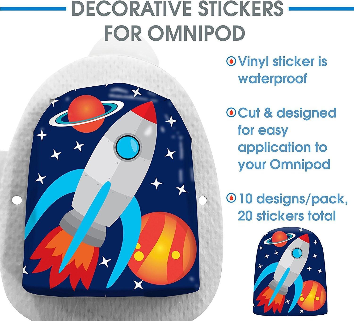 20 Pack Omnipod Adhesive Stickers Accessory Patches For Omnipod Insulin Pump