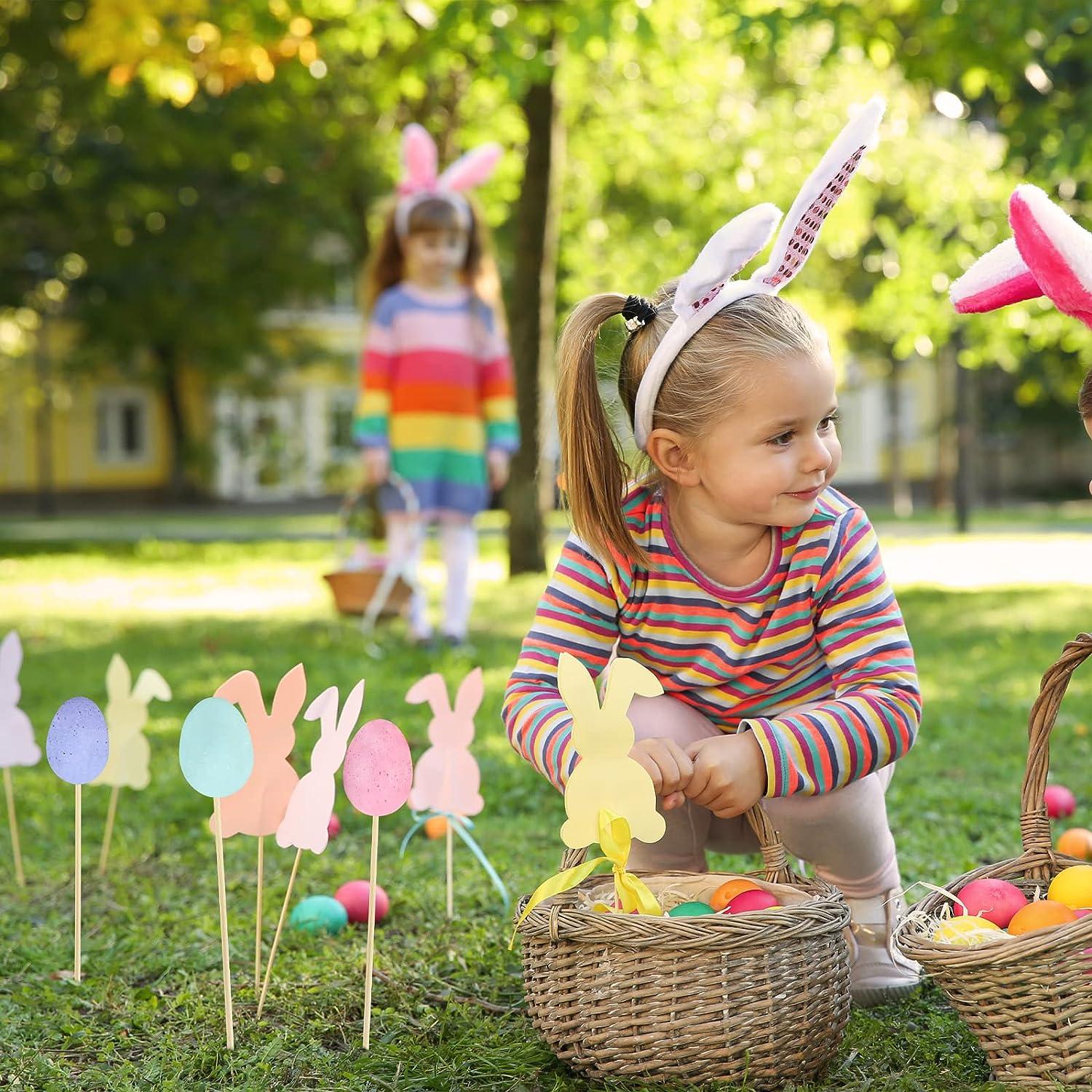 Easter Picks 12 Pcs | Faux Foam Egg Stems | Pastel Speckled Decor for ...