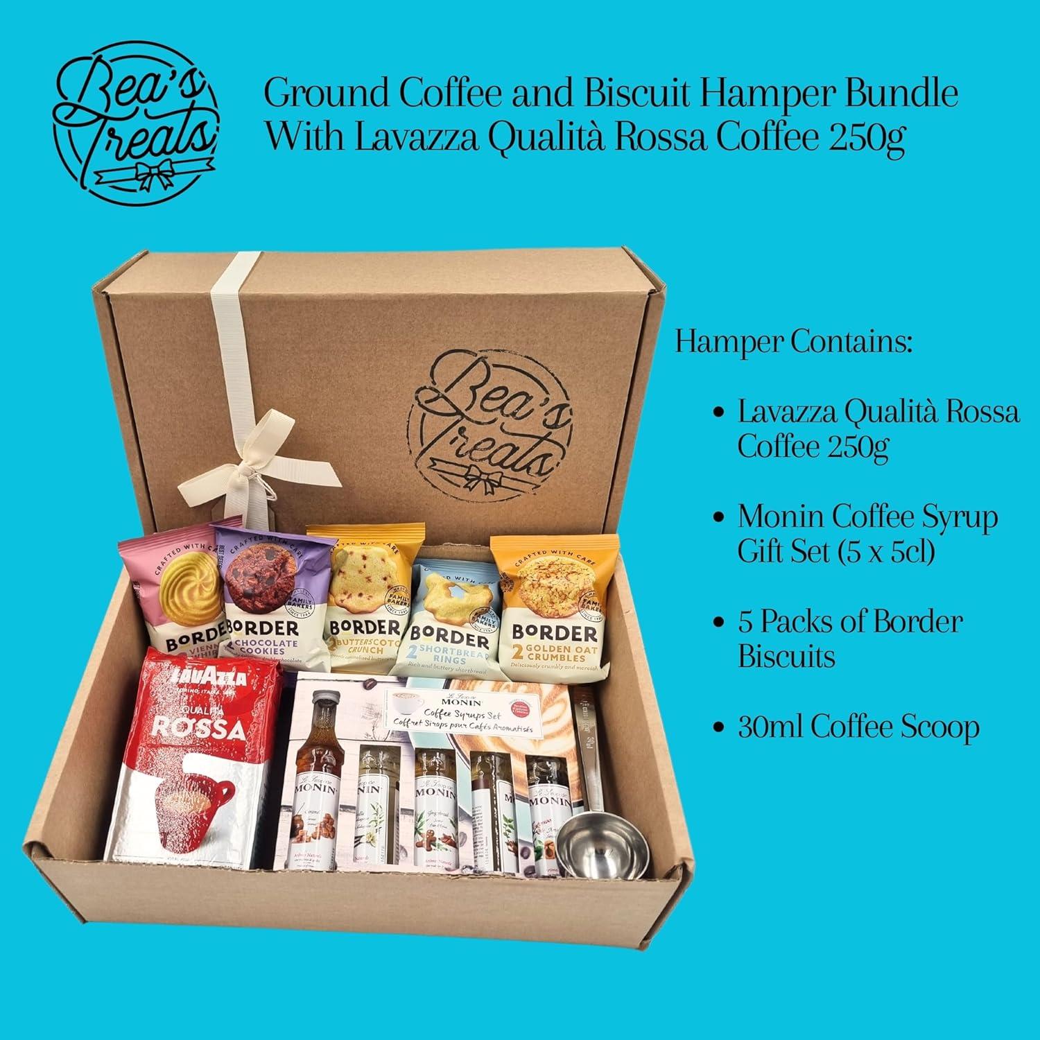 Ground Coffee and Syrup Hamper Bundle With Lavazza Coffee Ground 250g ...