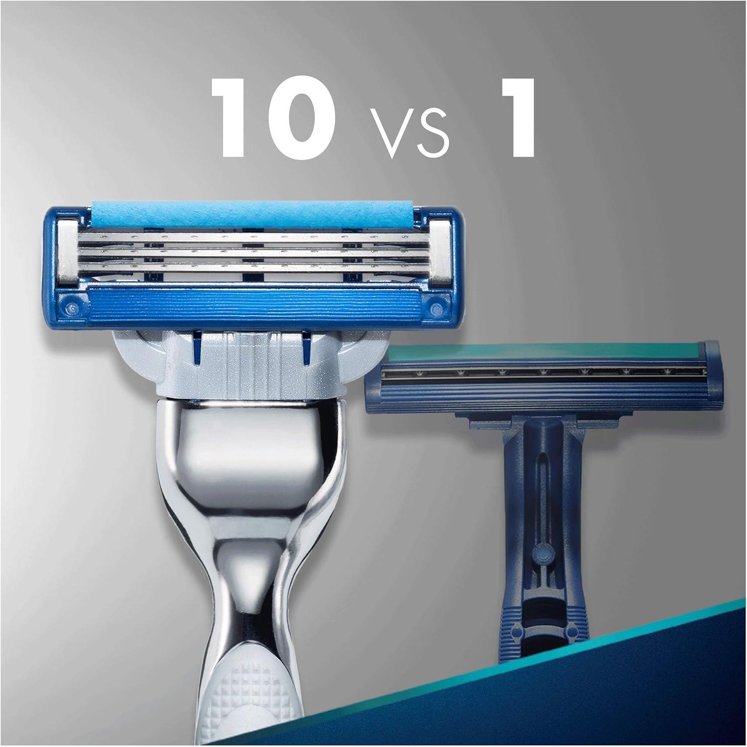 Gillette Mach3 Turbo Razor for Men - 4 Pack | Premium Shaving ...