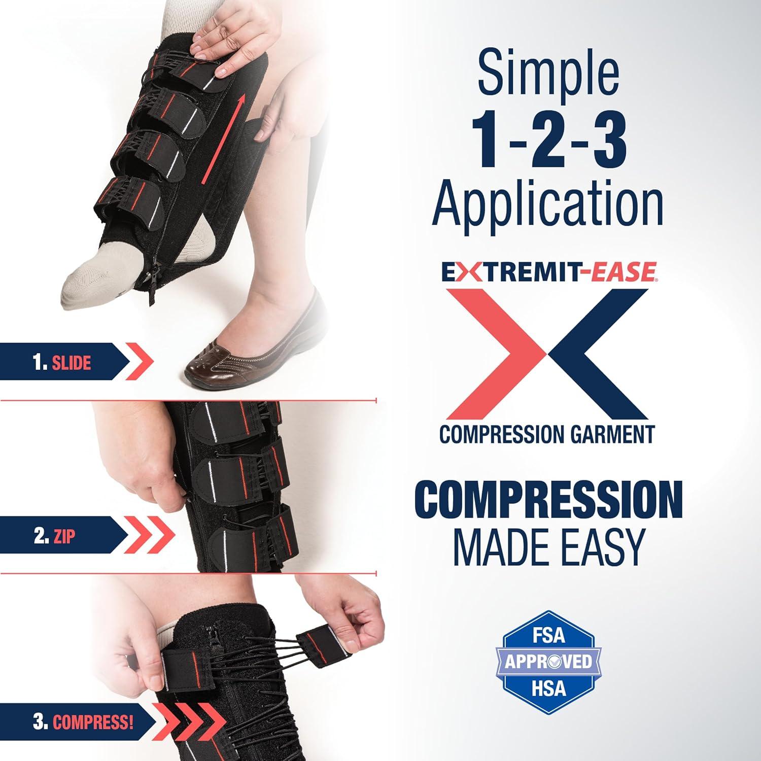 Extremite Tease Compression Bandage for Lower Legs | 30-50 mmHg Size M ...