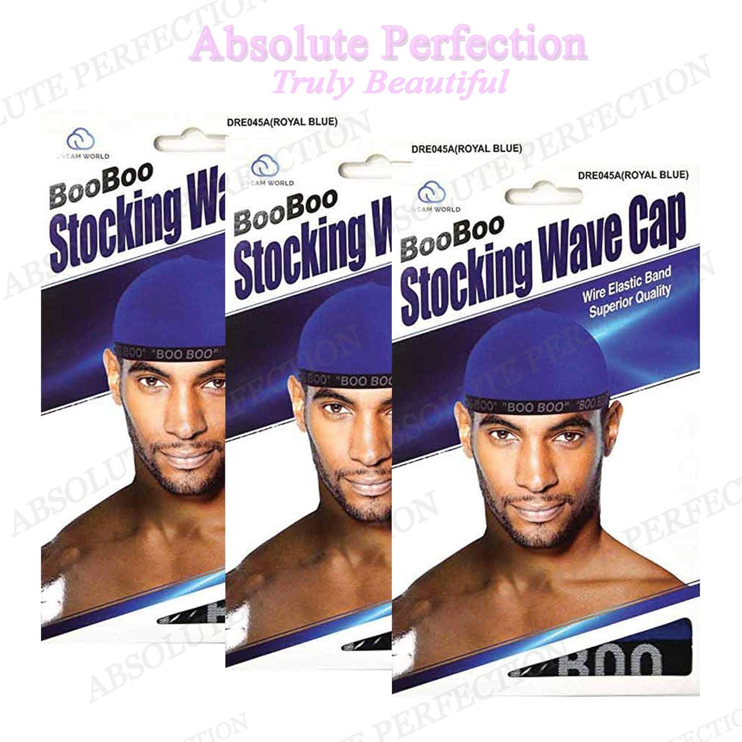 Royal Blue Dream Boo Boo Stocking Wave Cap 3-Pack - Ultimate Hair ...