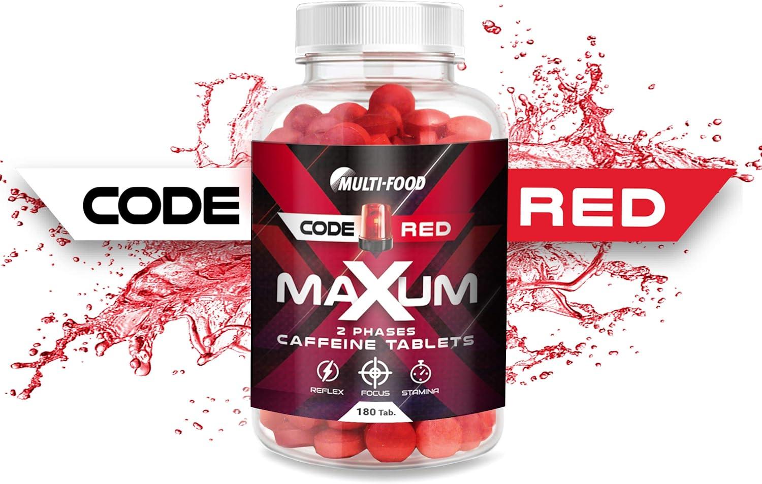 Maxum Caffeine Tablets - Highly Dosed 2-Phase Long-Term Energy Small ...