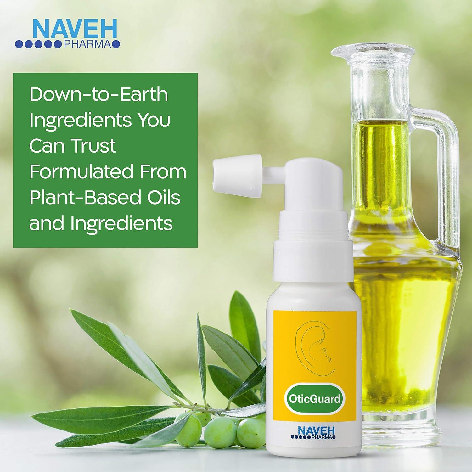 Naveh Pharma CleanEars Earwax Removal Spray + Otic Guard Ear Infection ...