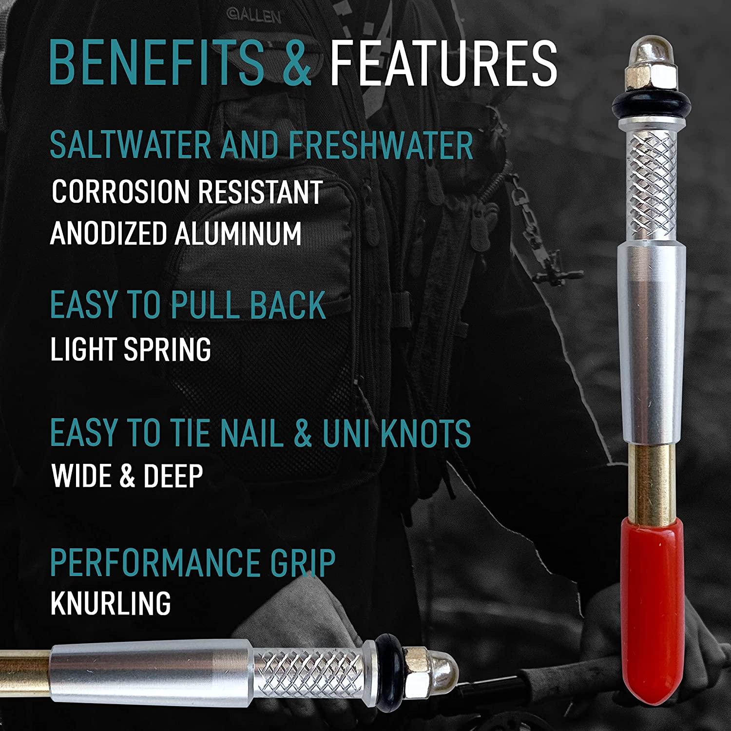 KNOT KNEEDLE Fishing Knot Tying Tool for Quick & Easy Knots - Fishing ...