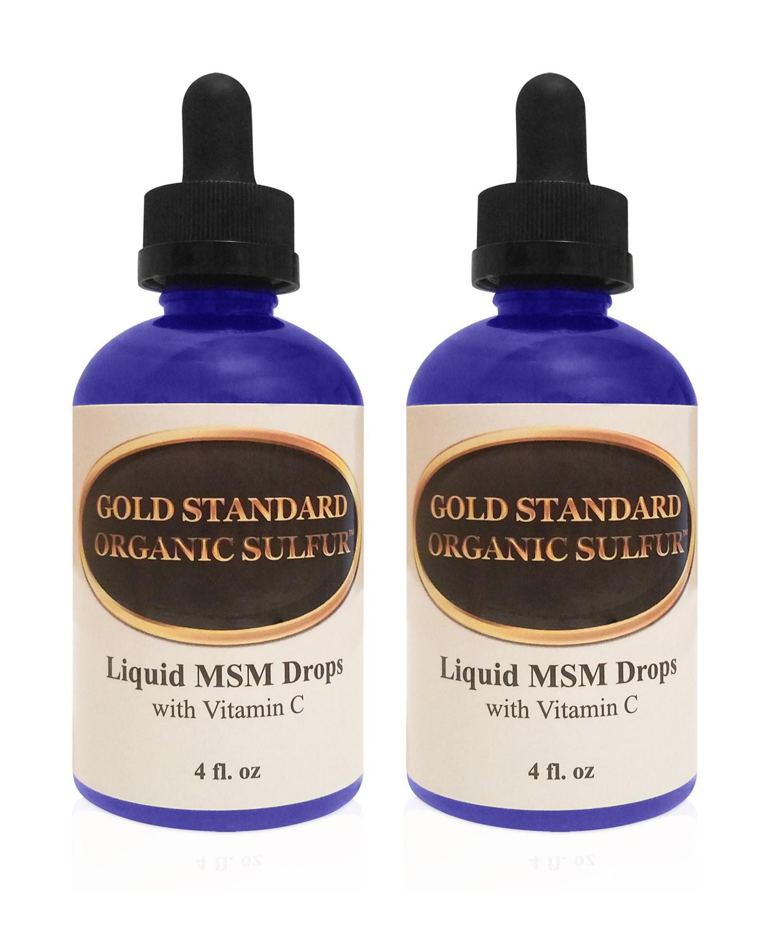 Organic Liquid MSM Drops with Vitamin C - 8 oz | Premium Sulfur ...