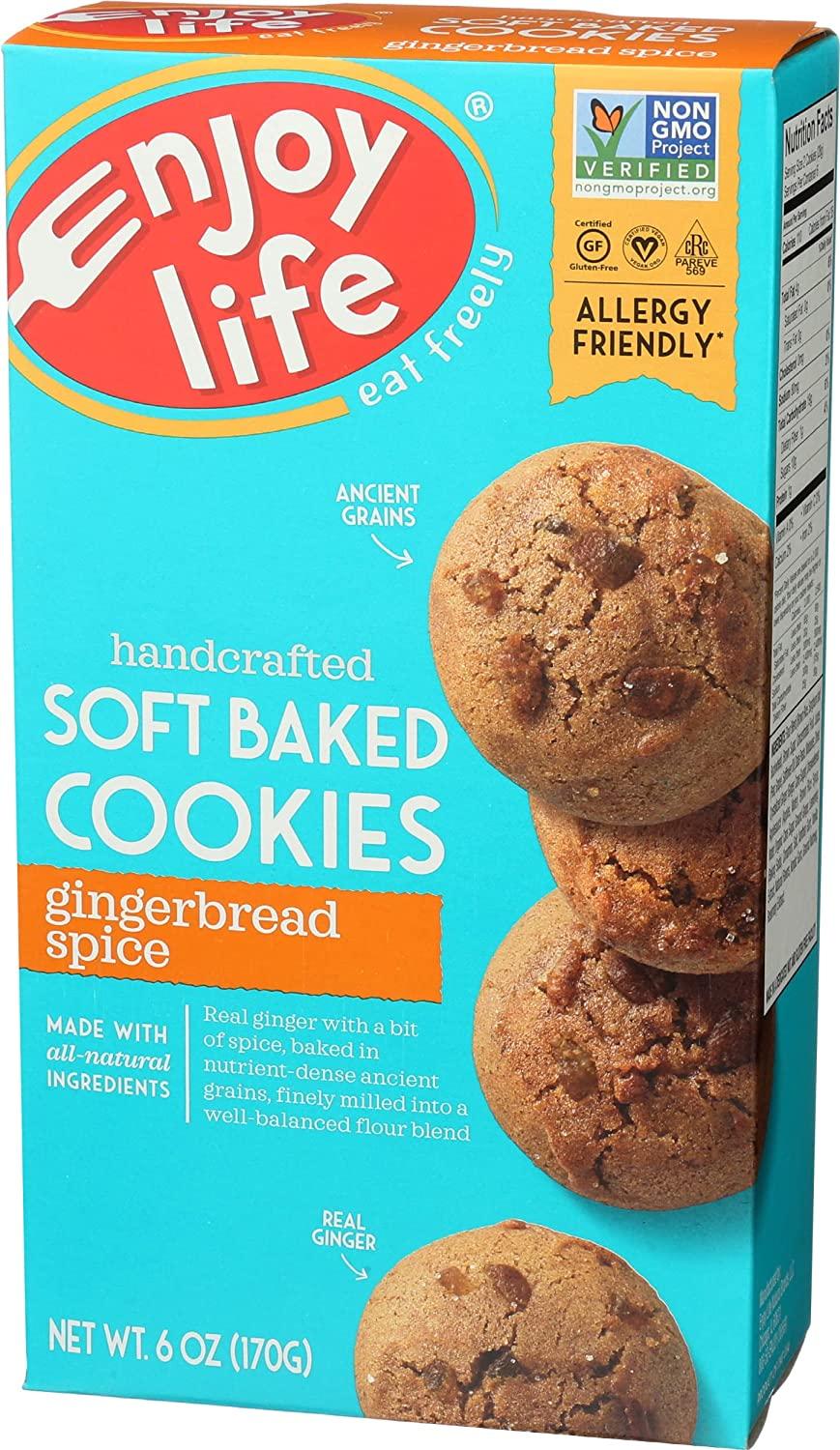 Enjoy Life Gingerbread Spice Soft Baked Cookies 6 oz - Gluten-Free ...