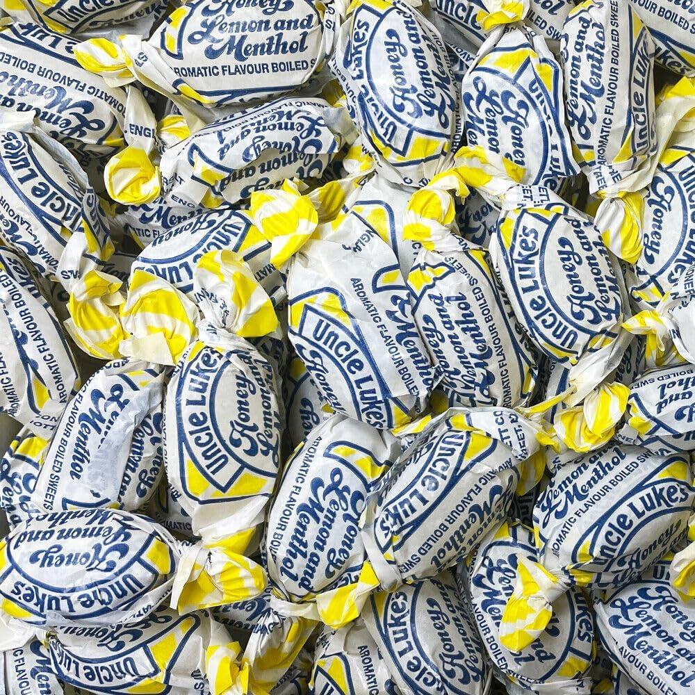 Uncle Lukes Honey Lemon and Menthol Boiled Sweets 500g Bag | Buy Now ...