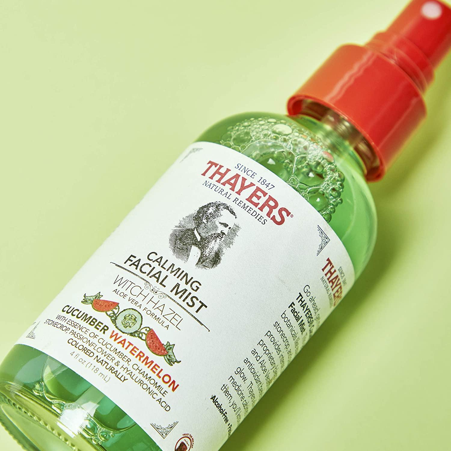 Thayers Alcohol Free Witch Hazel Facial Mist Toner Aloe Vera Calming