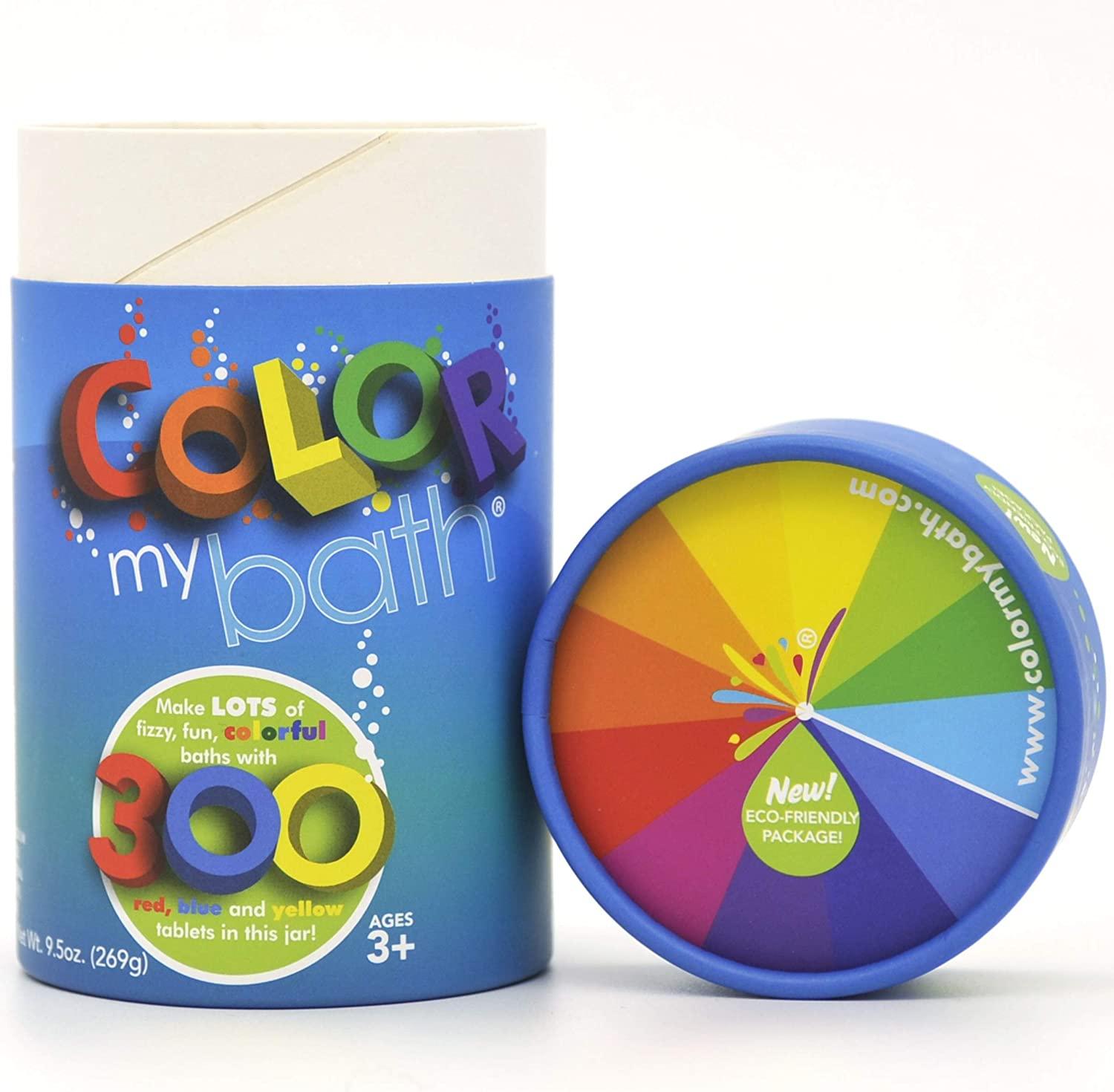 Color My Bath - 300 Eco-Friendly Fizzy Color Changing Tablets | Kids ...