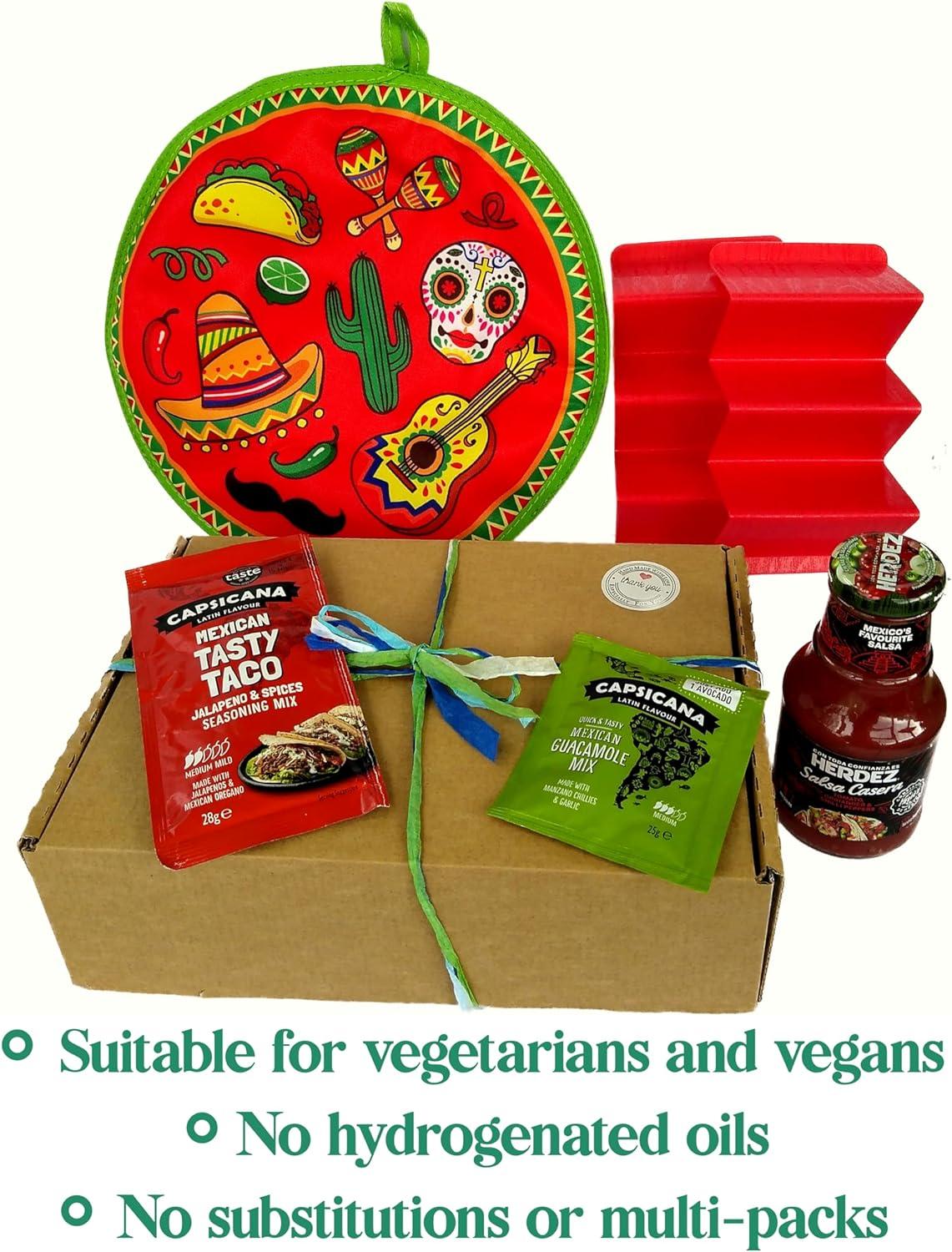 Taco Gift Set: Salsa Spices, Holder, Tortilla Warmer | Perfect Present ...