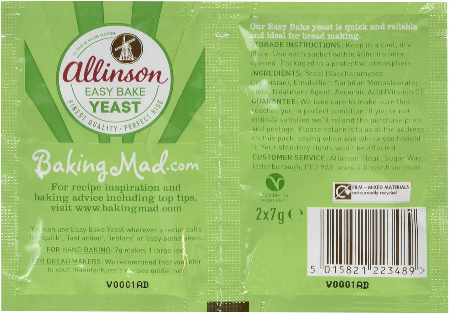 Allinson Easy Bake Yeast 2 x 7g | Buy Now with Express International ...