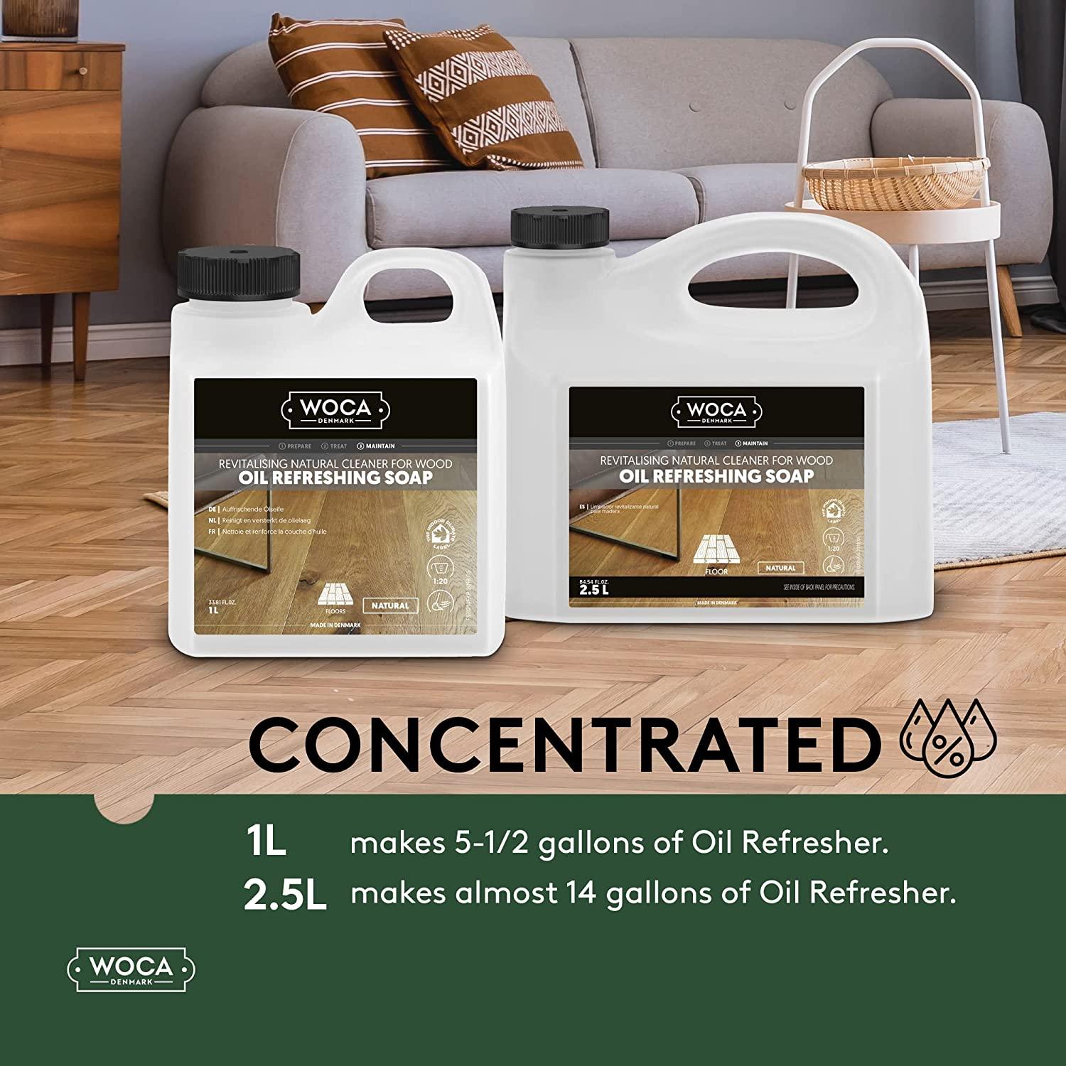 WOCA Denmark Oil Refreshing Soap - 1 L Concentrated Plant Based Cleaner ...