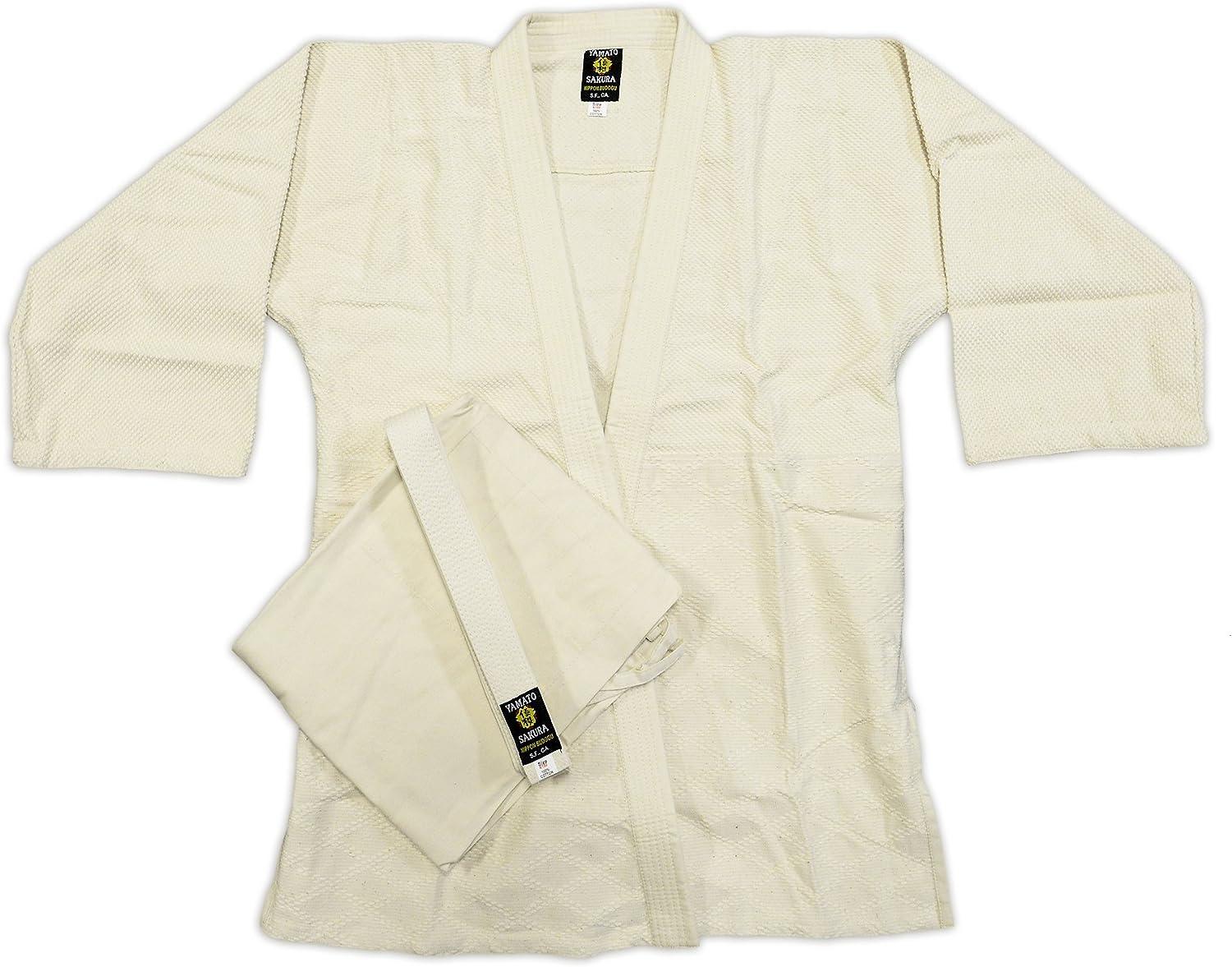 Yamato Sakura Unbleached Single Weave Judo Gi Uniform 5 - High Quality and Lightweight for Judo ...