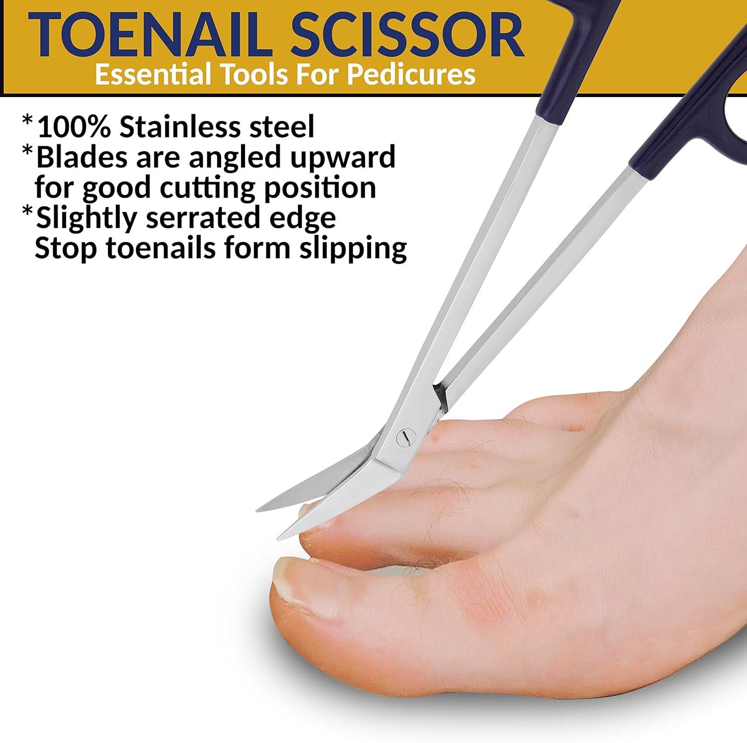 Extra Long Handle Toenail Scissors Clippers - Ideal for Thick Toe Nails ...